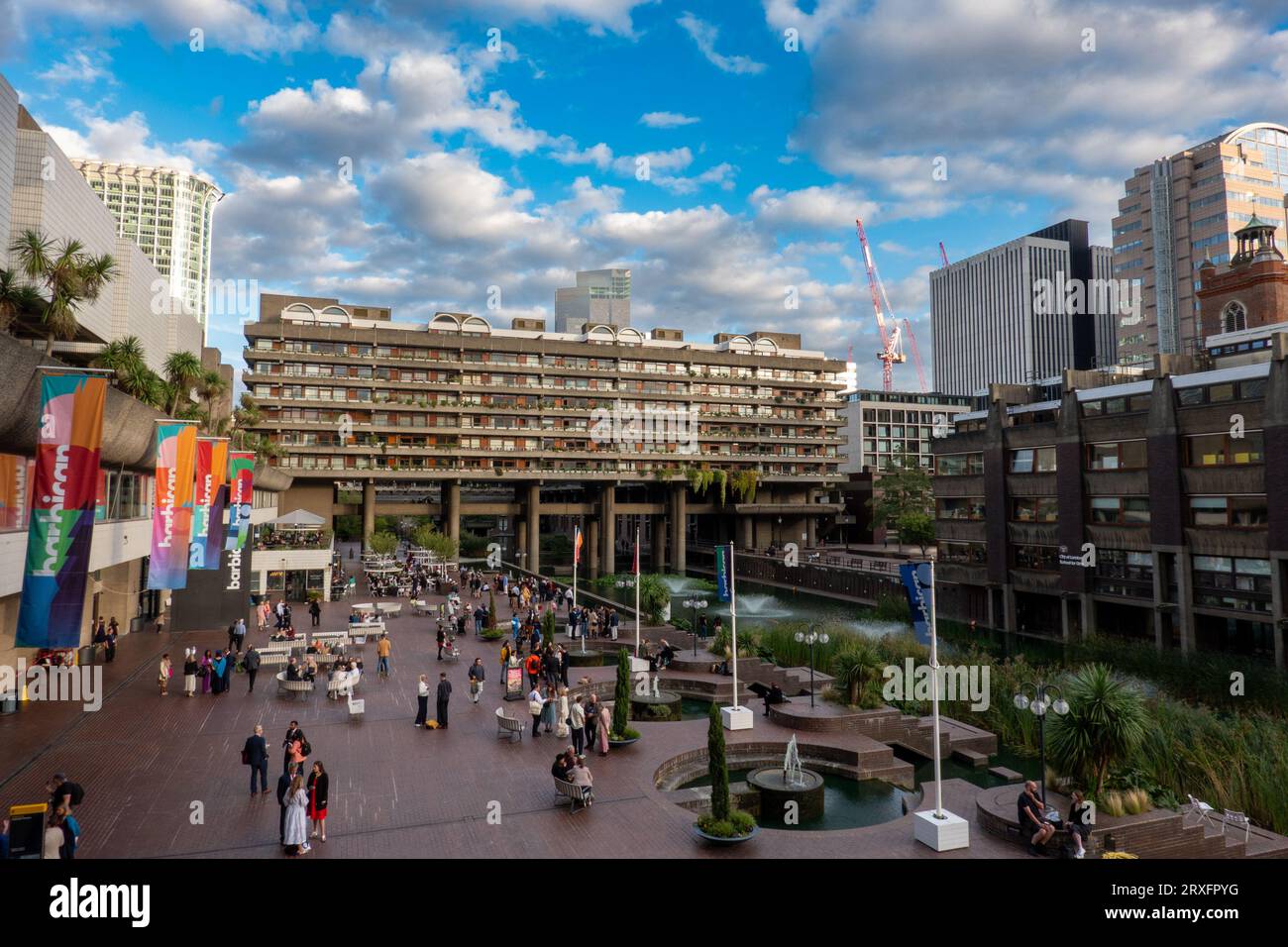 Barbican Estate Lakeside Terrace Stock Photo - Alamy