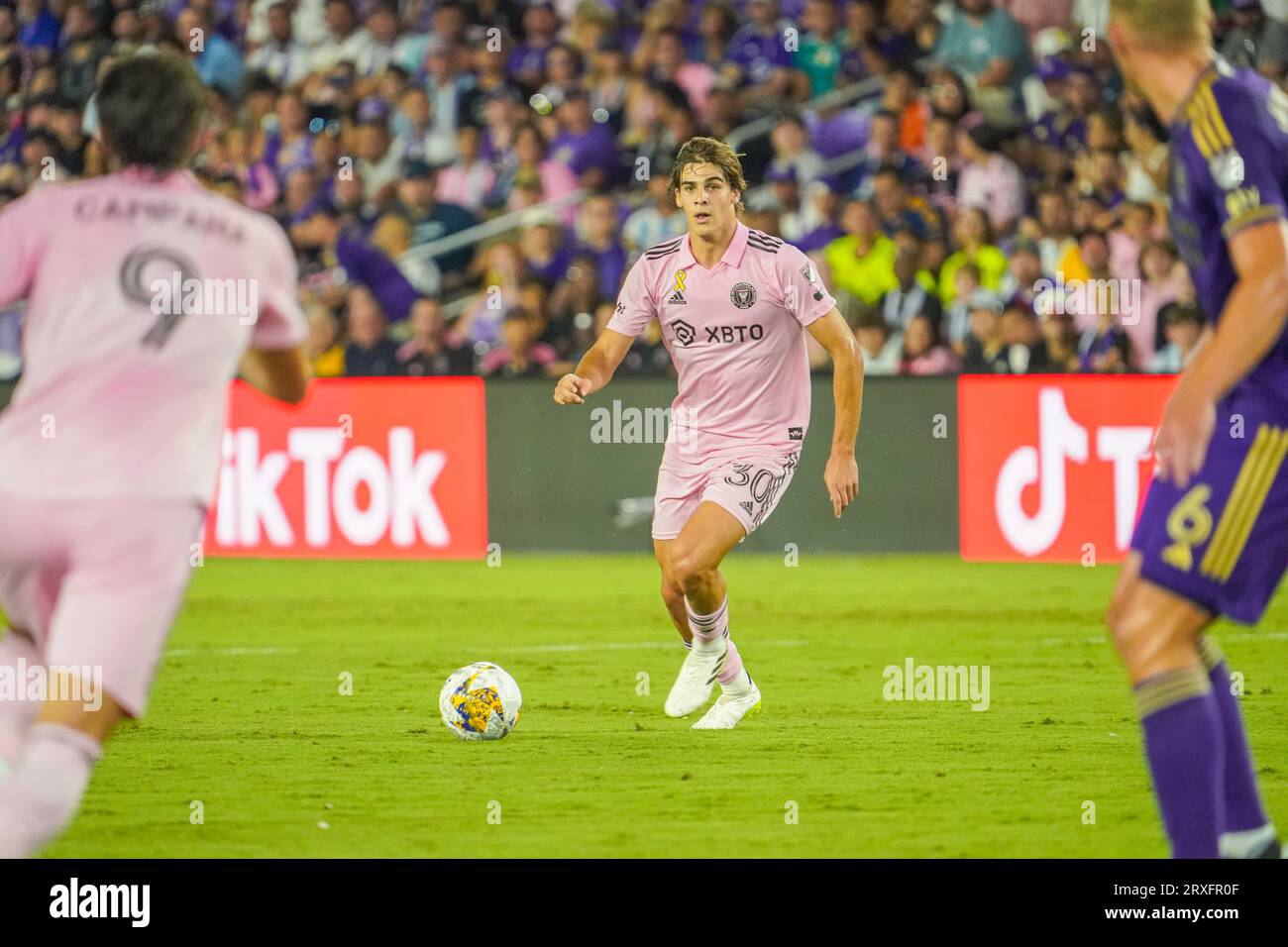 Orlando, Florida, USA, September 24, 2023, Inter Miami player Benjamin ...