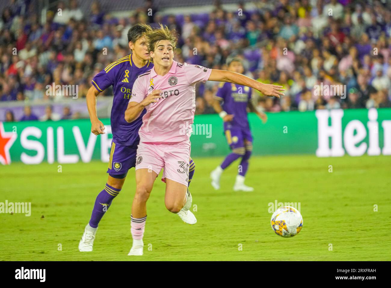 Orlando, Florida, USA, September 24, 2023, Inter Miami player Benjamin ...