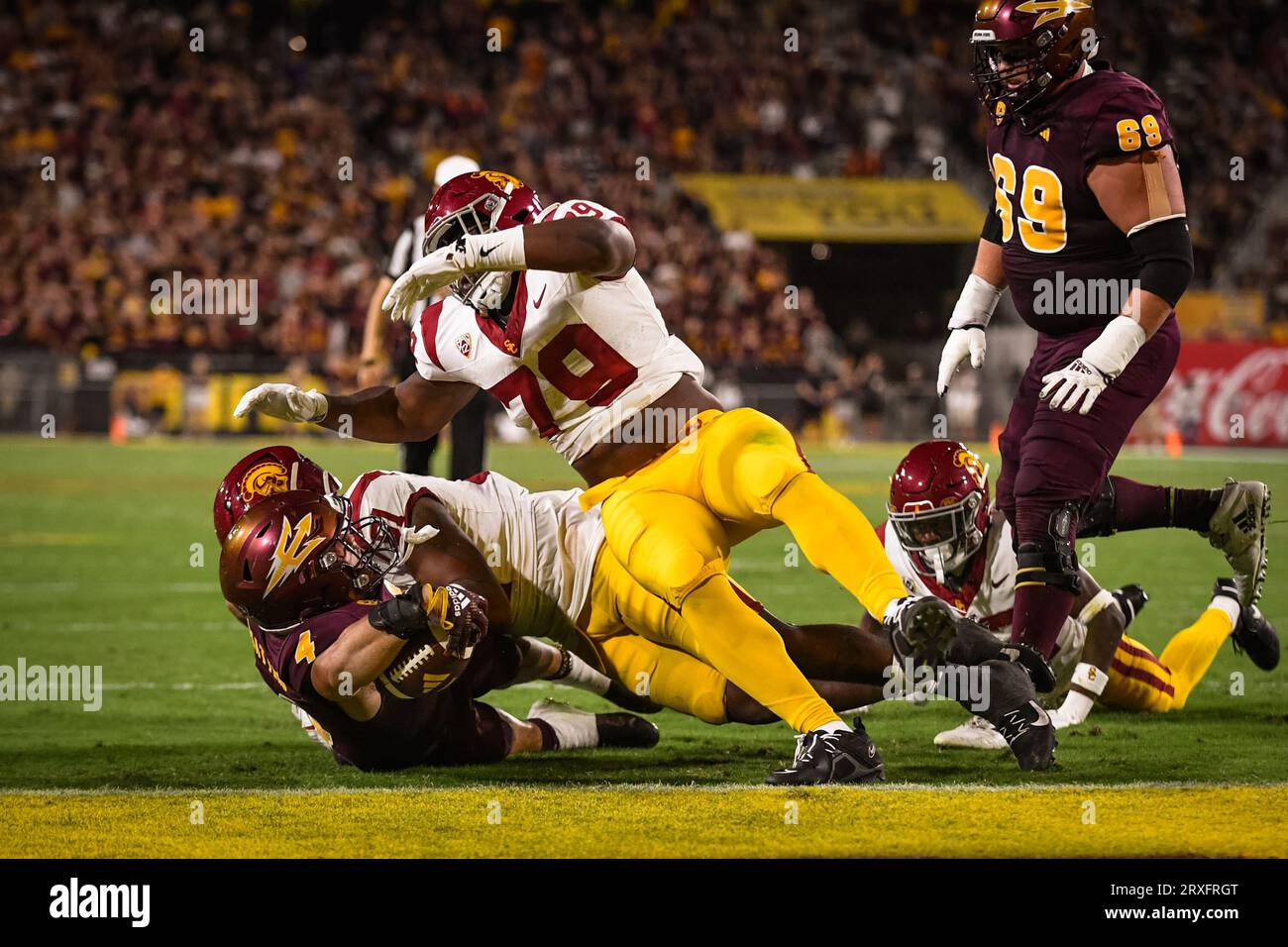 Tempe, United States. 23rd Sep, 2023. Arizona State Sun Devils running ...