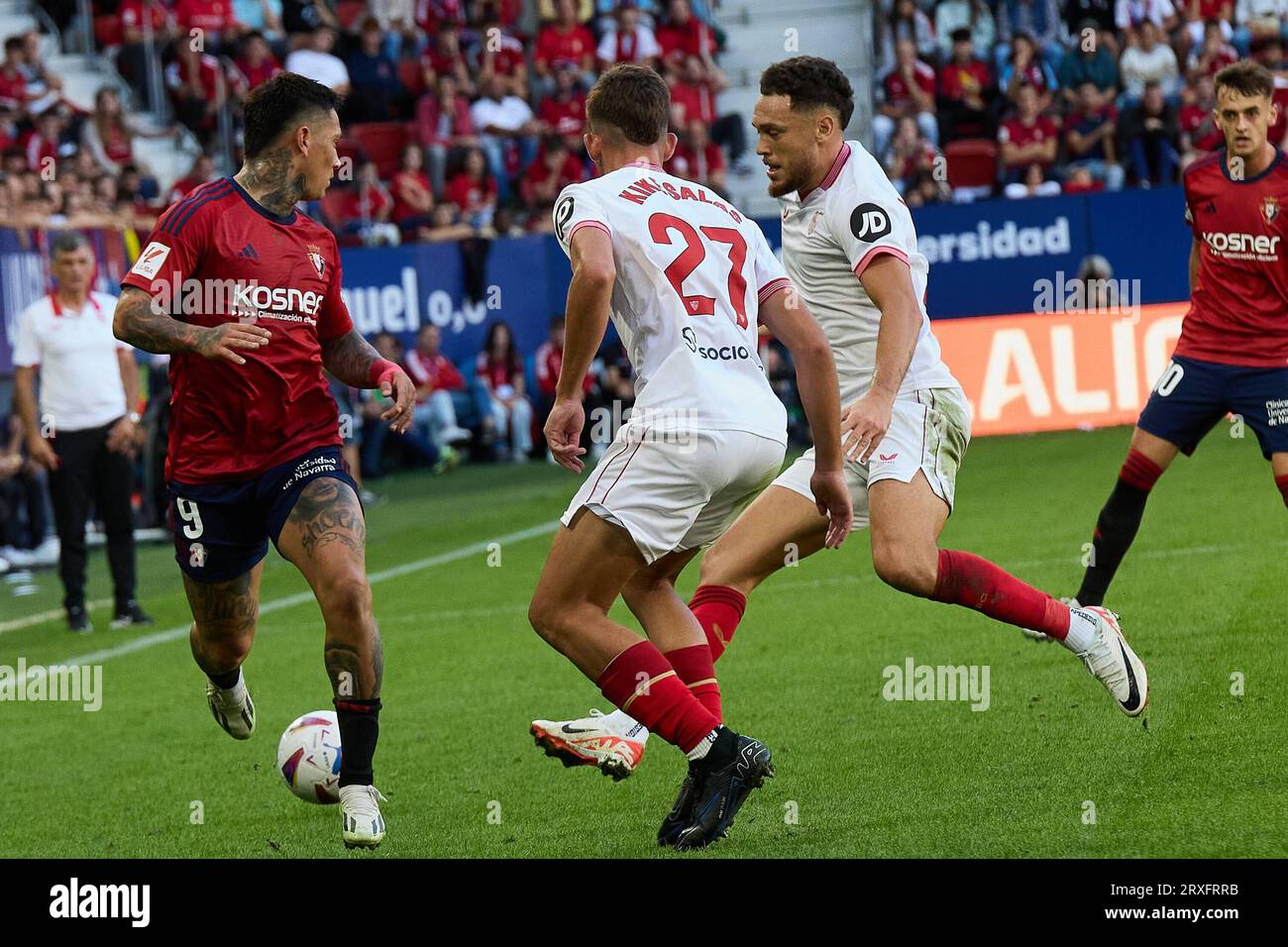 Pamplona, Spain. 23rd Sep, 2023. Sports. Football/Soccer.Chimy Avila (9 ...