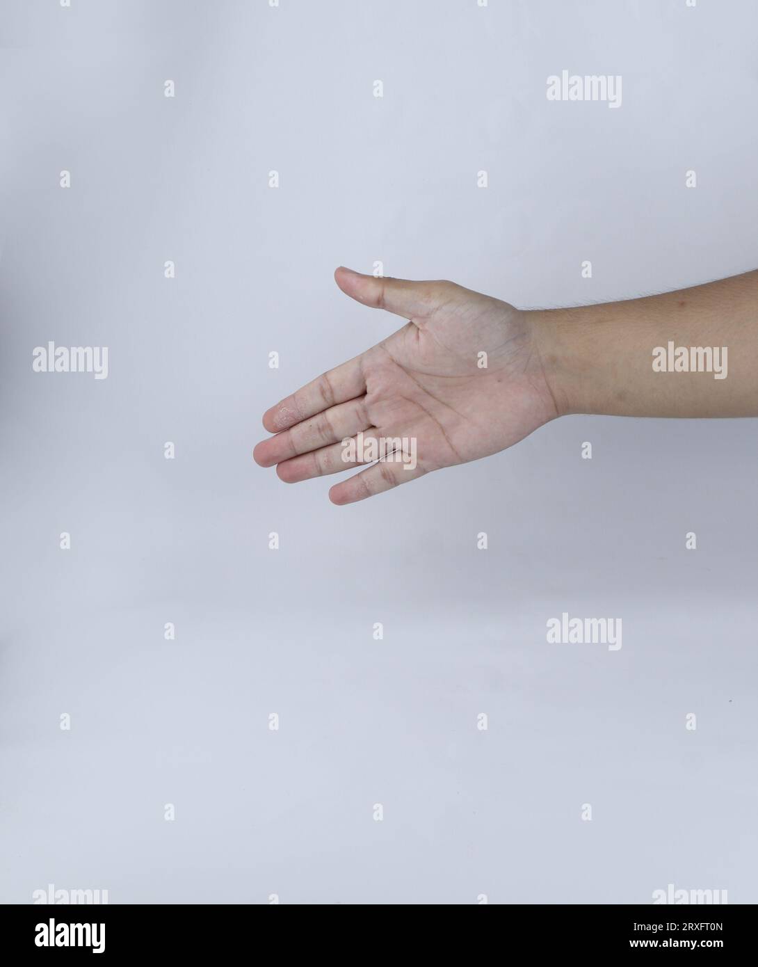 five finger symbol isolated on white background Stock Photo - Alamy