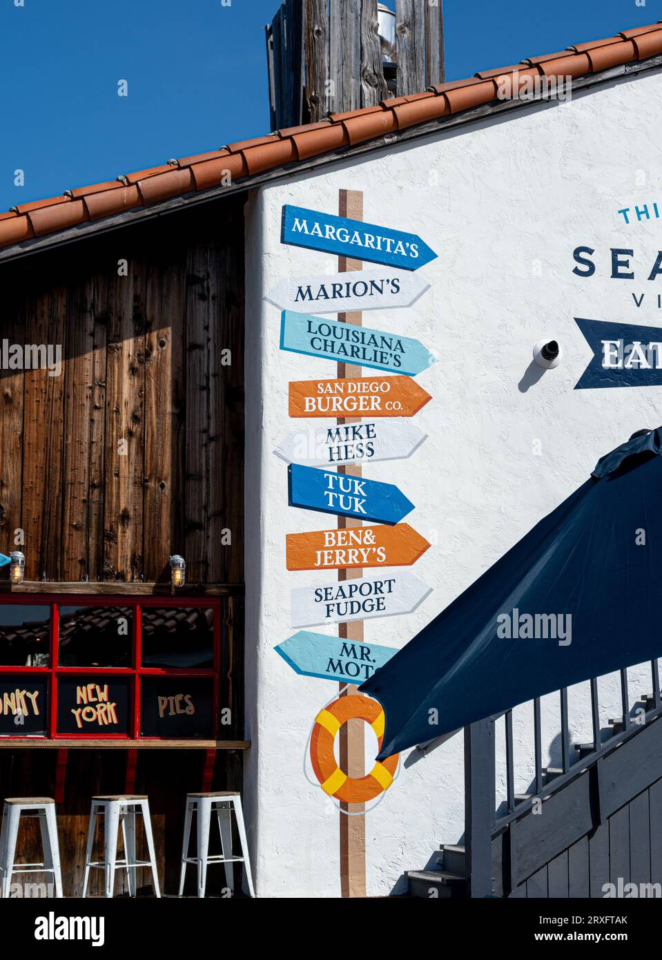 Buildings of seaport village hi-res stock photography and images - Alamy