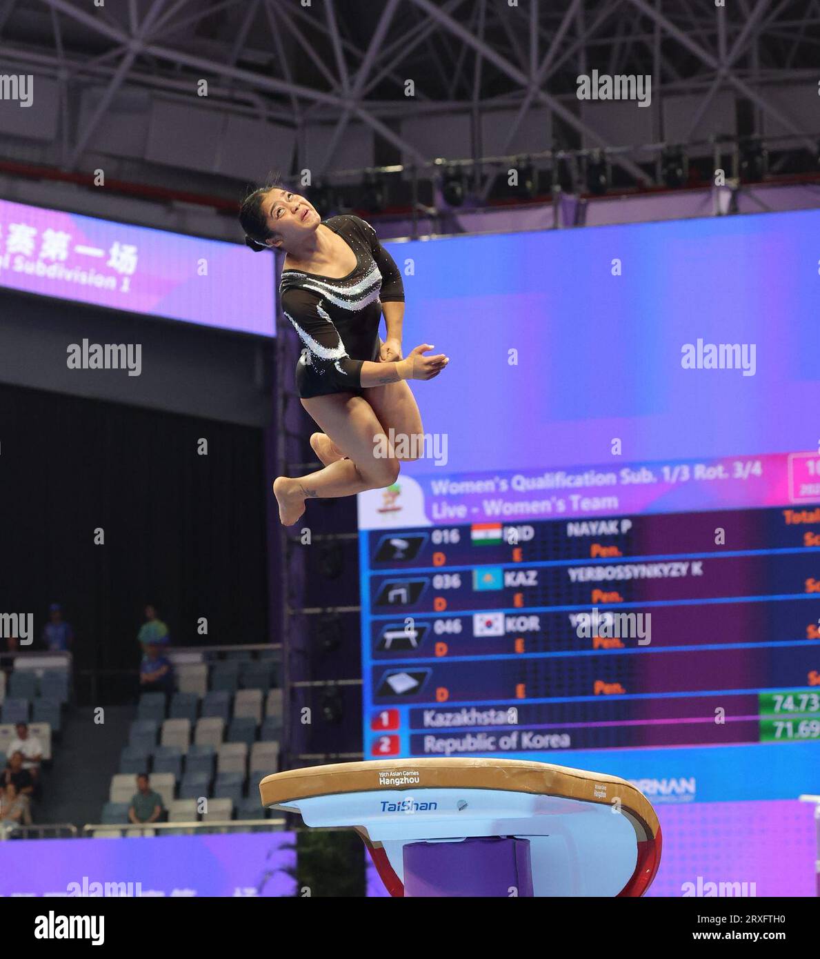 Hangzhou, China. 25th Sep, 2023. PRANATI NAYAK of India in action ...