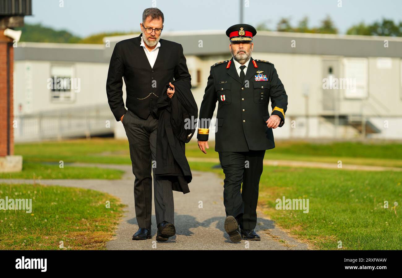 Gatineau, Canada. 25th Sep, 2023. Lt. Gen Steven Whelan, right, and his ...