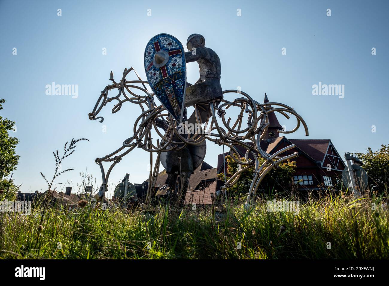 Battle, September 15th 2023: Guy Portelli's sculpture depicting the ...