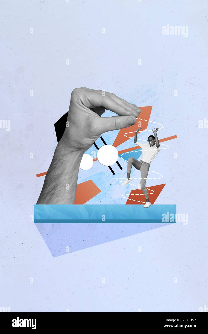 3d photo art collage graphics illustration of young transgender girl ...