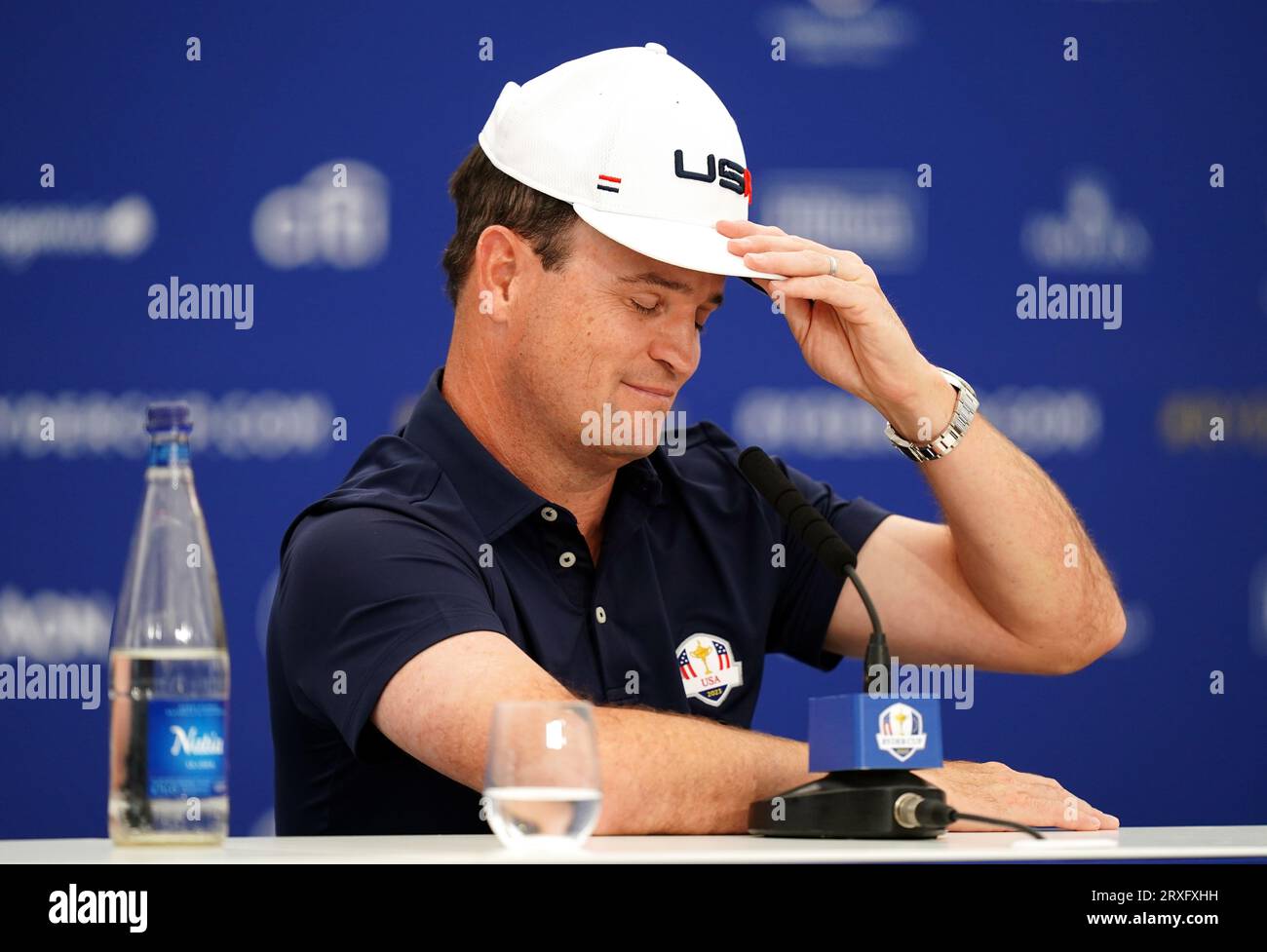 USA Captain Zach Johnson during the captains press conference at the ...