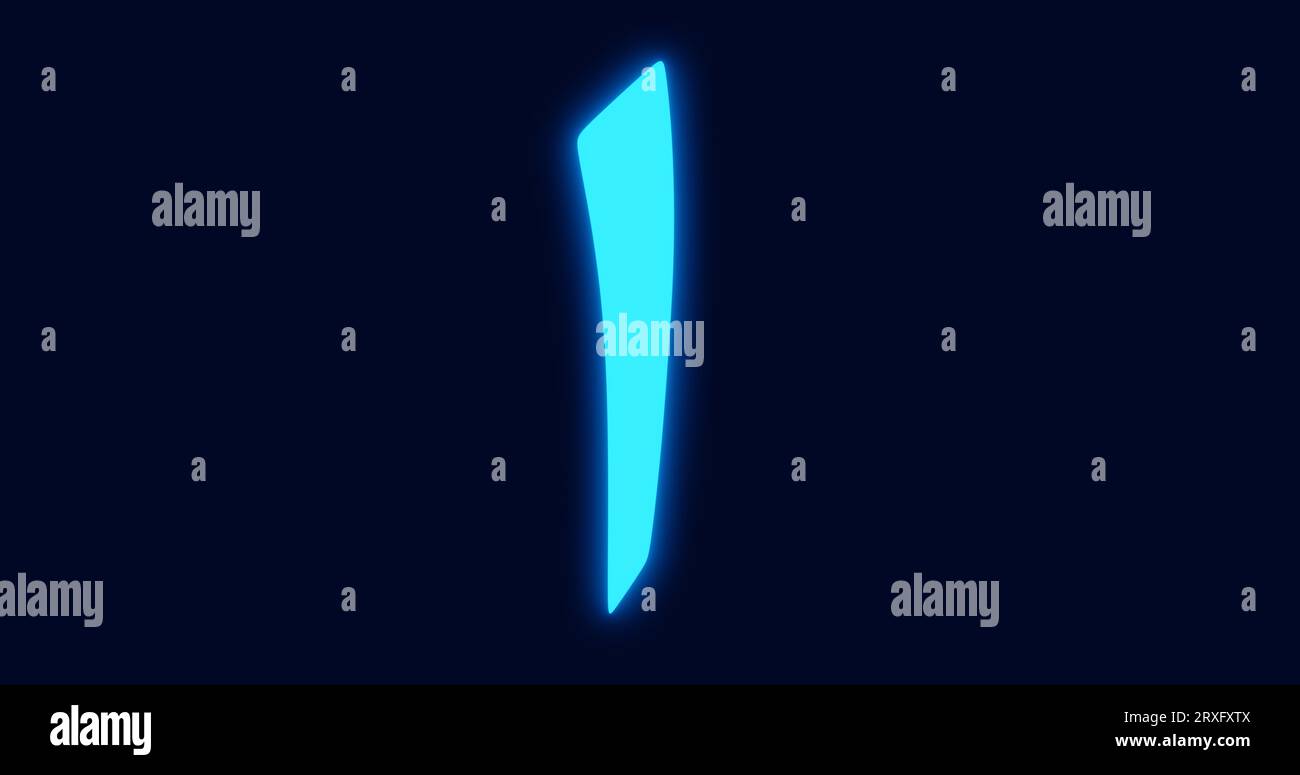 NEON ARABIC TEXT ALIF ISOLATED ON DARK BACKGROUND 8K Stock Photo - Alamy