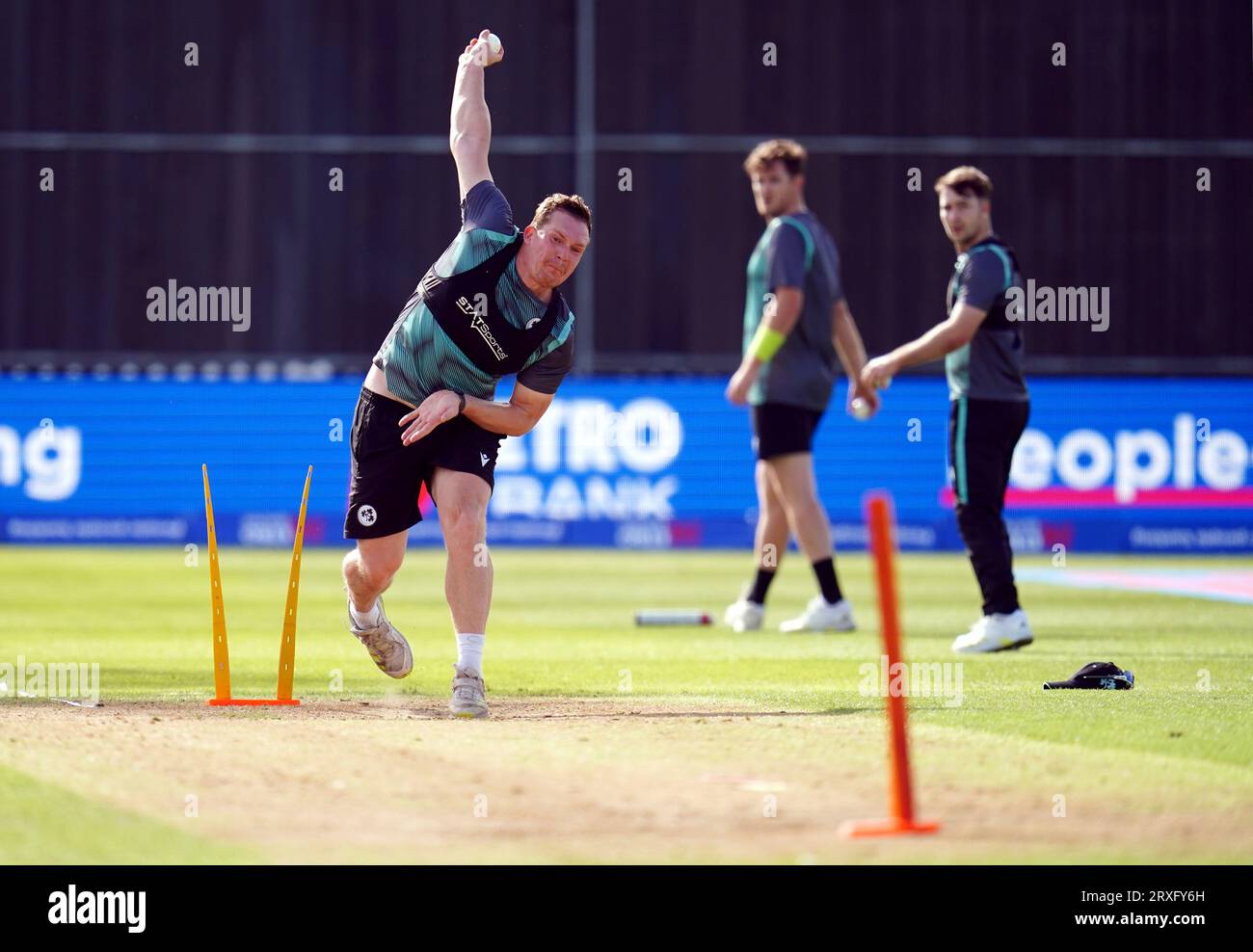 Ireland's Graham Hume during a nets session at the Seat Unique Stadium ...