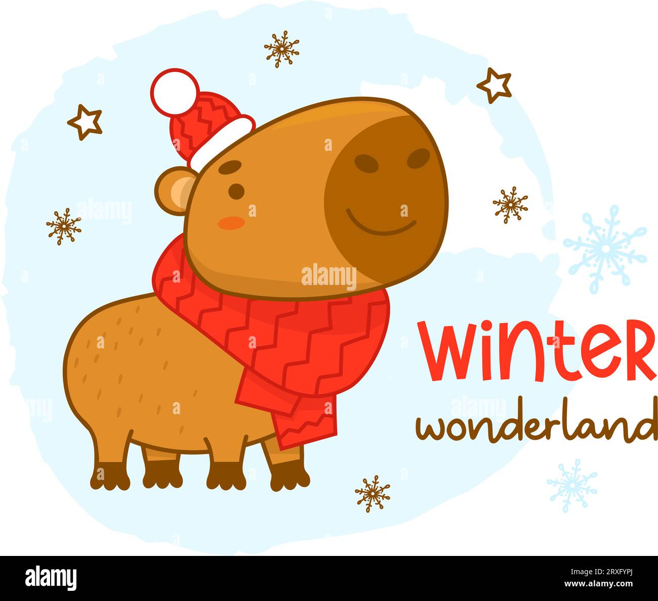 Capybara postcard Stock Vector Images - Alamy