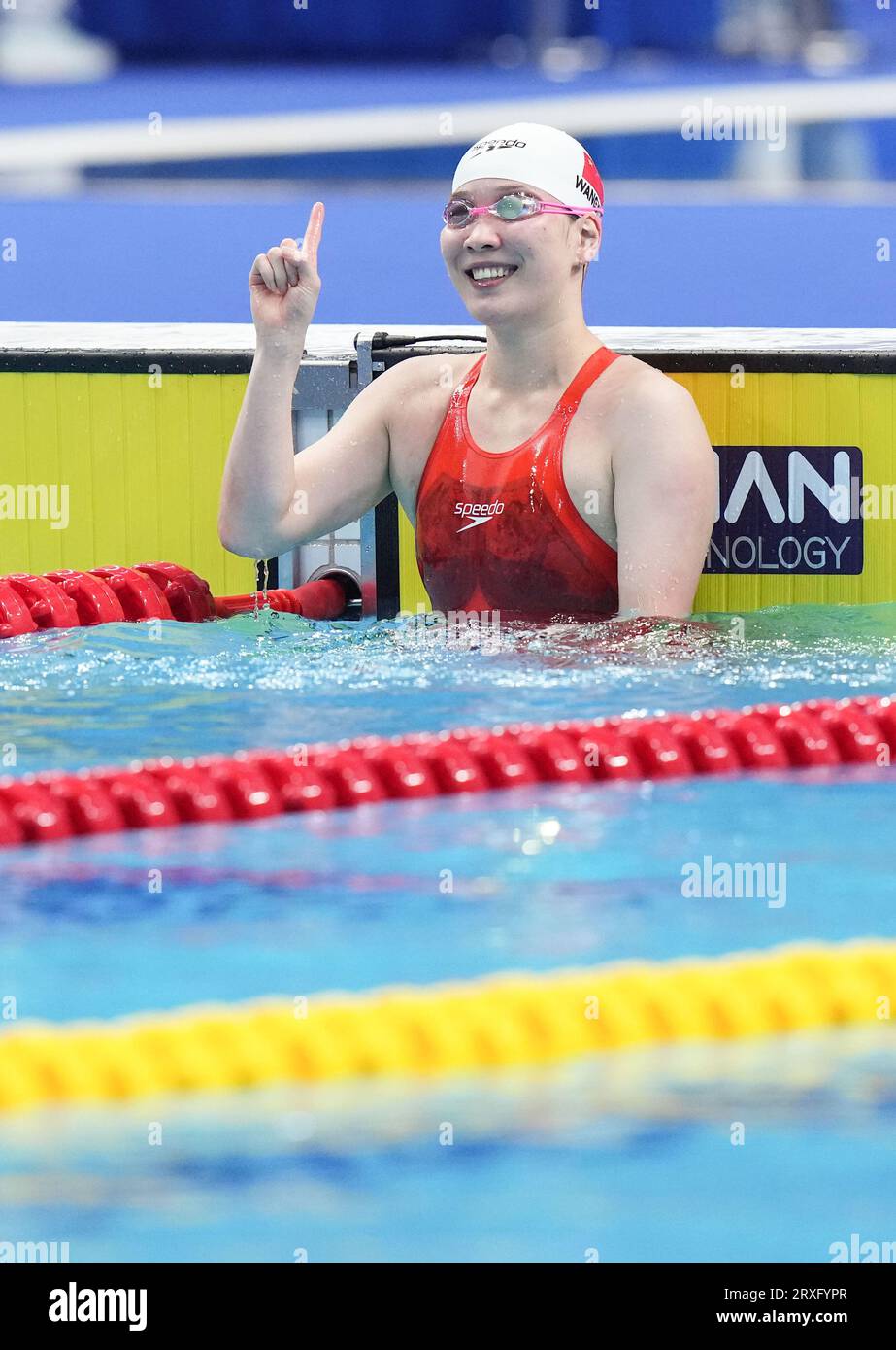 Hangzhou, China's Zhejiang Province. 25th Sep, 2023. Wan Letian of ...