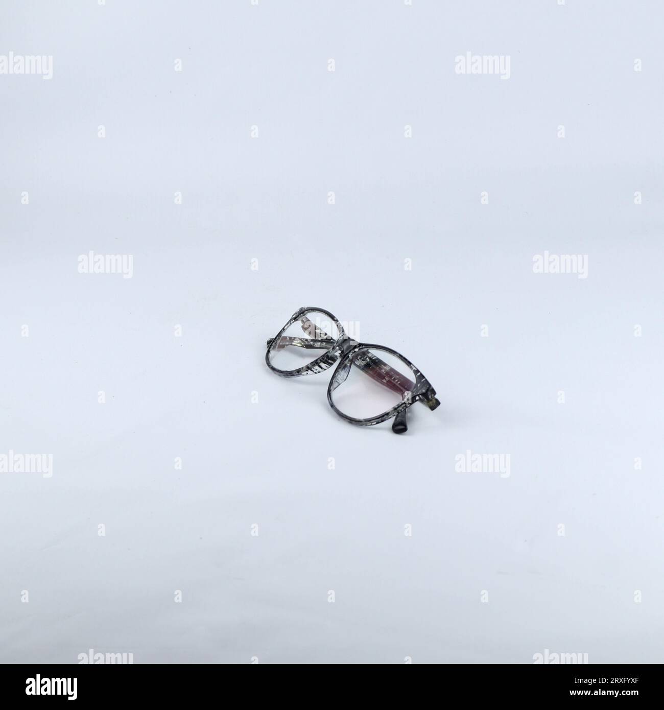 eye glasses isolated on a white background Stock Photo - Alamy