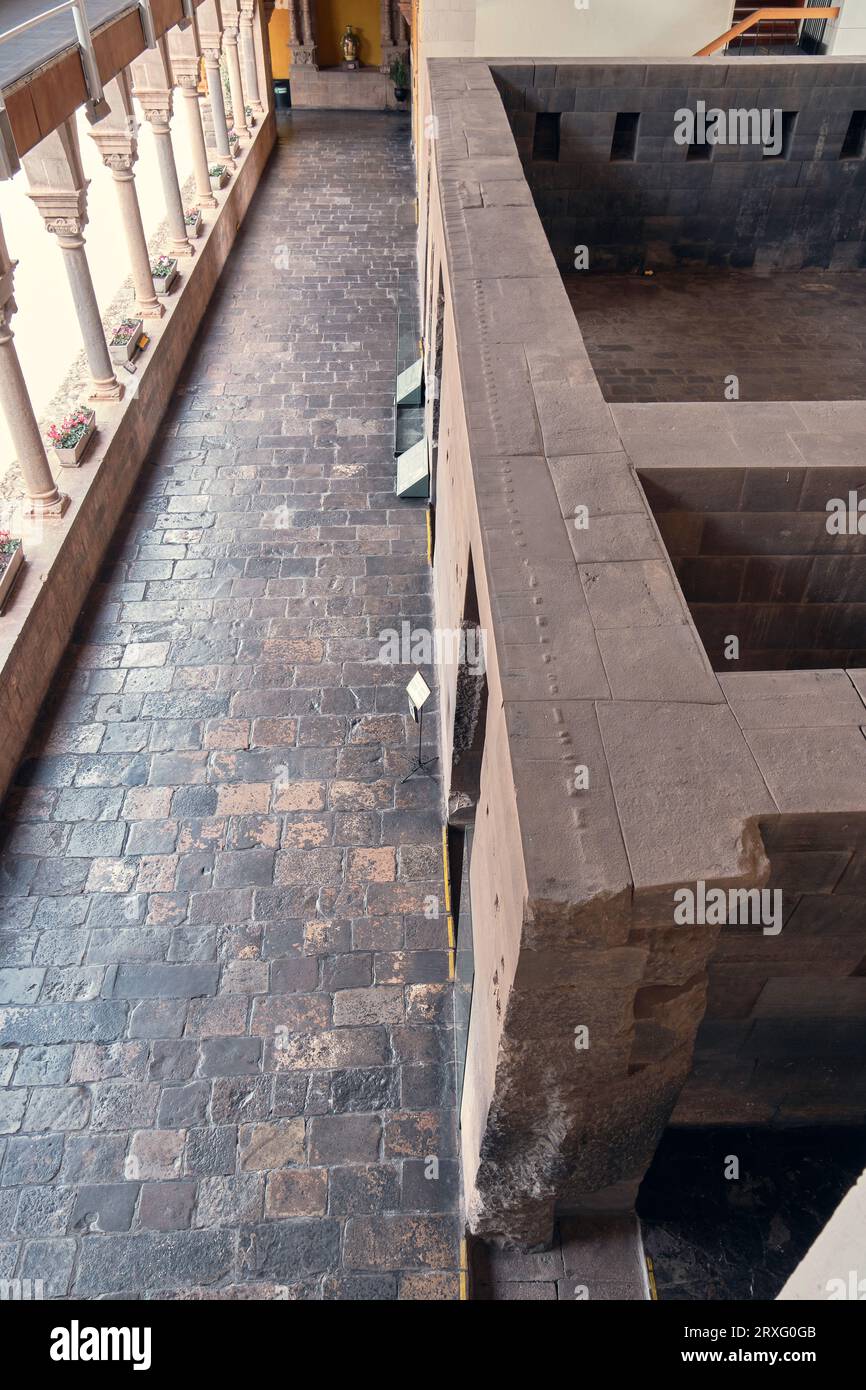 CUSCO, PERU. June 2023: interior the Coricancha, Incan Temple to the ...