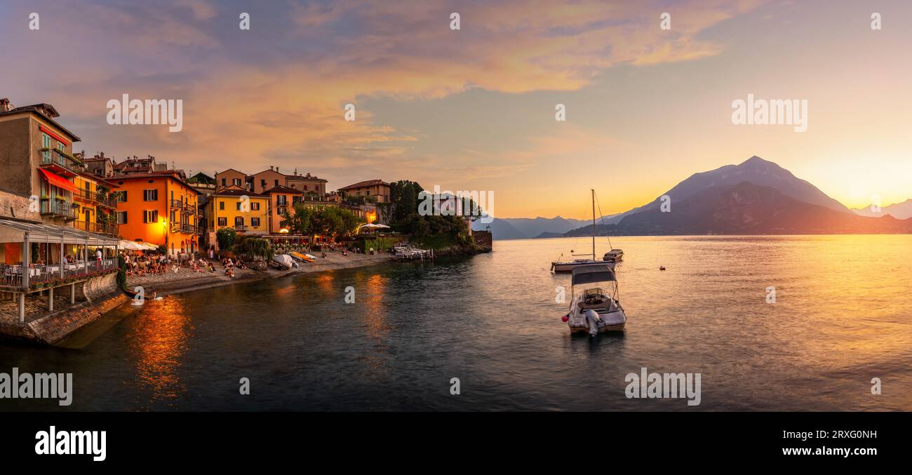 Varenna in evening hi-res stock photography and images - Alamy