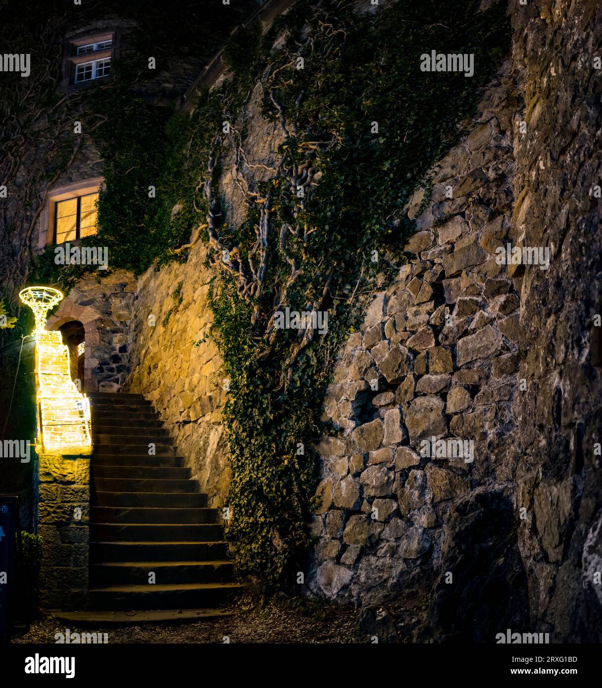 neon light gardens - prince's castle Stock Photo - Alamy