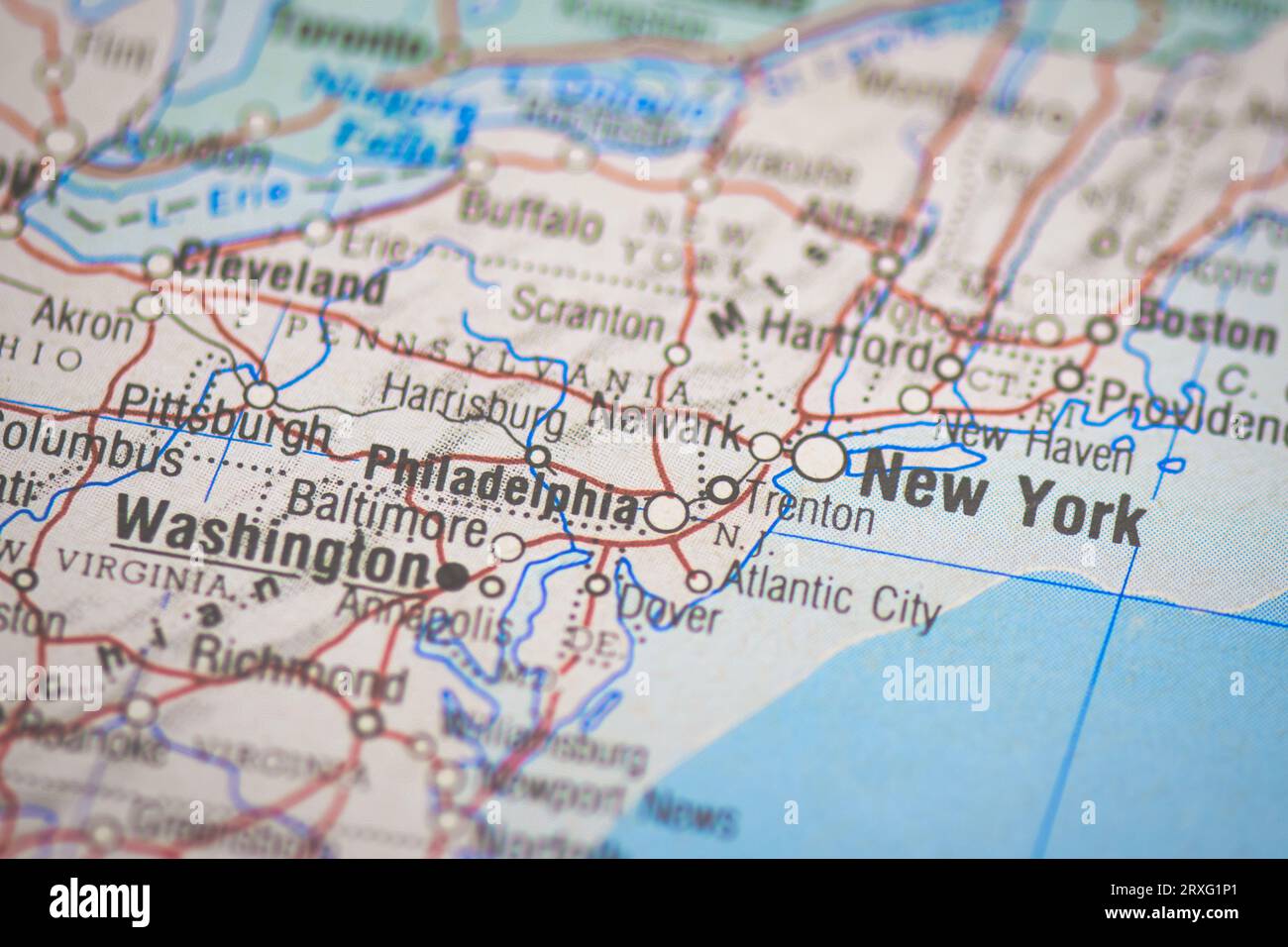 Political map new york city hi-res stock photography and images - Alamy