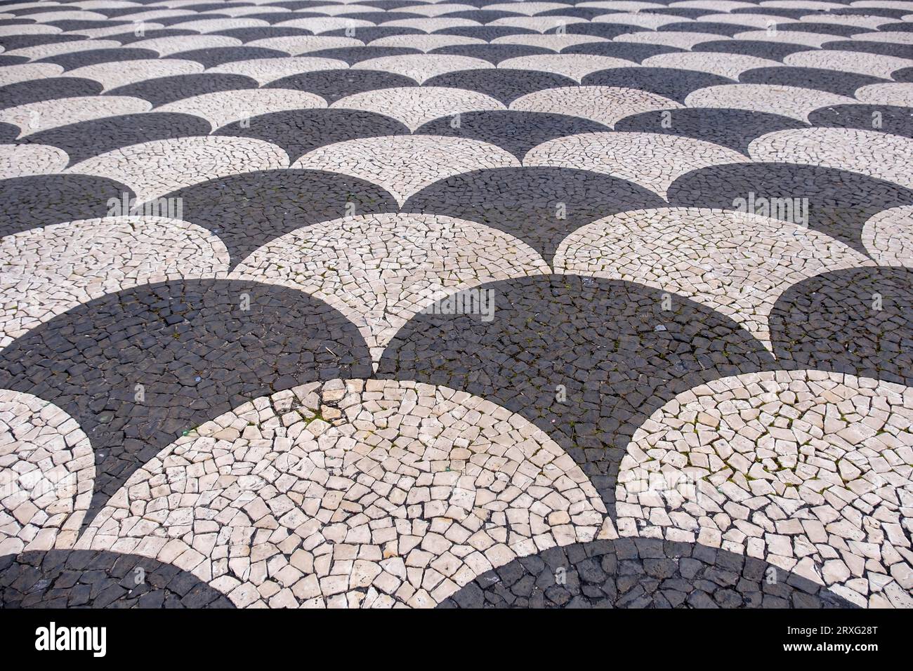 Typical pavement in Funchal, Madeira, Portugal Stock Photo - Alamy