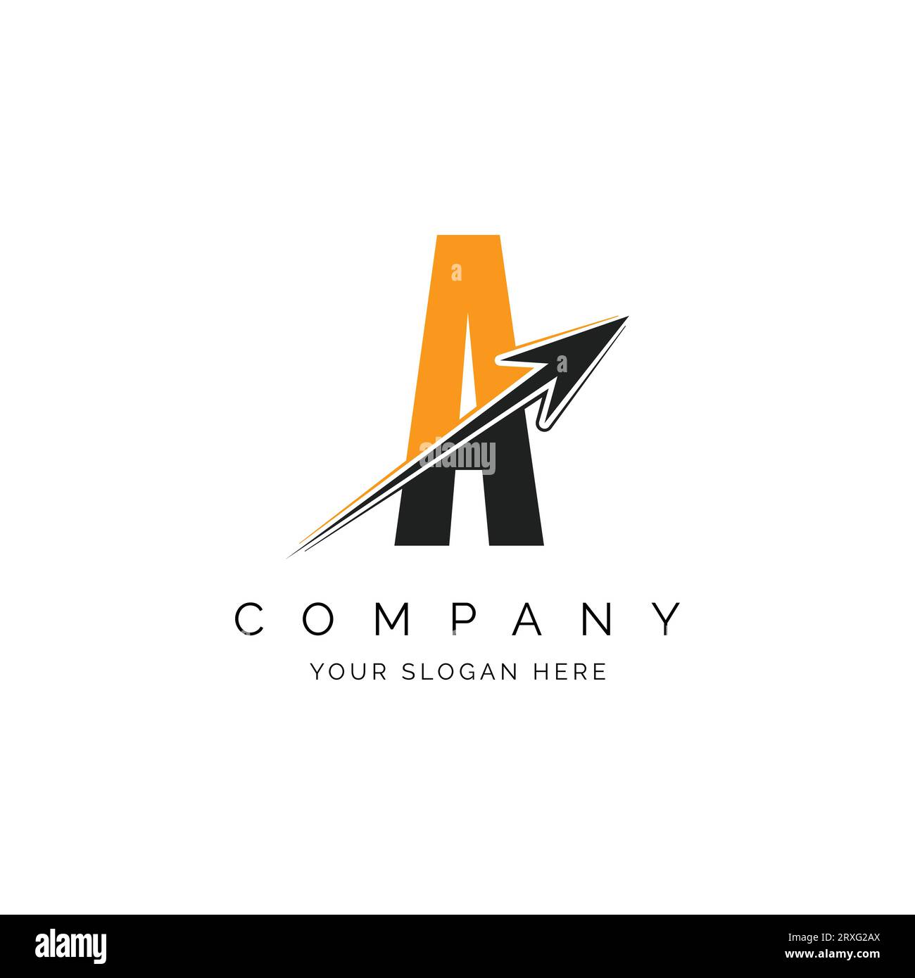 Arrow logo hi-res stock photography and images - Alamy