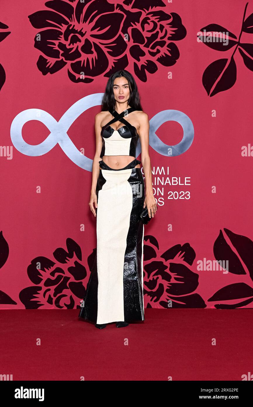 Kelly Gale Milan Fashion Week - Women S/S 2024 CNMI - Sustainable Fashion Awards - Backdrop part ...