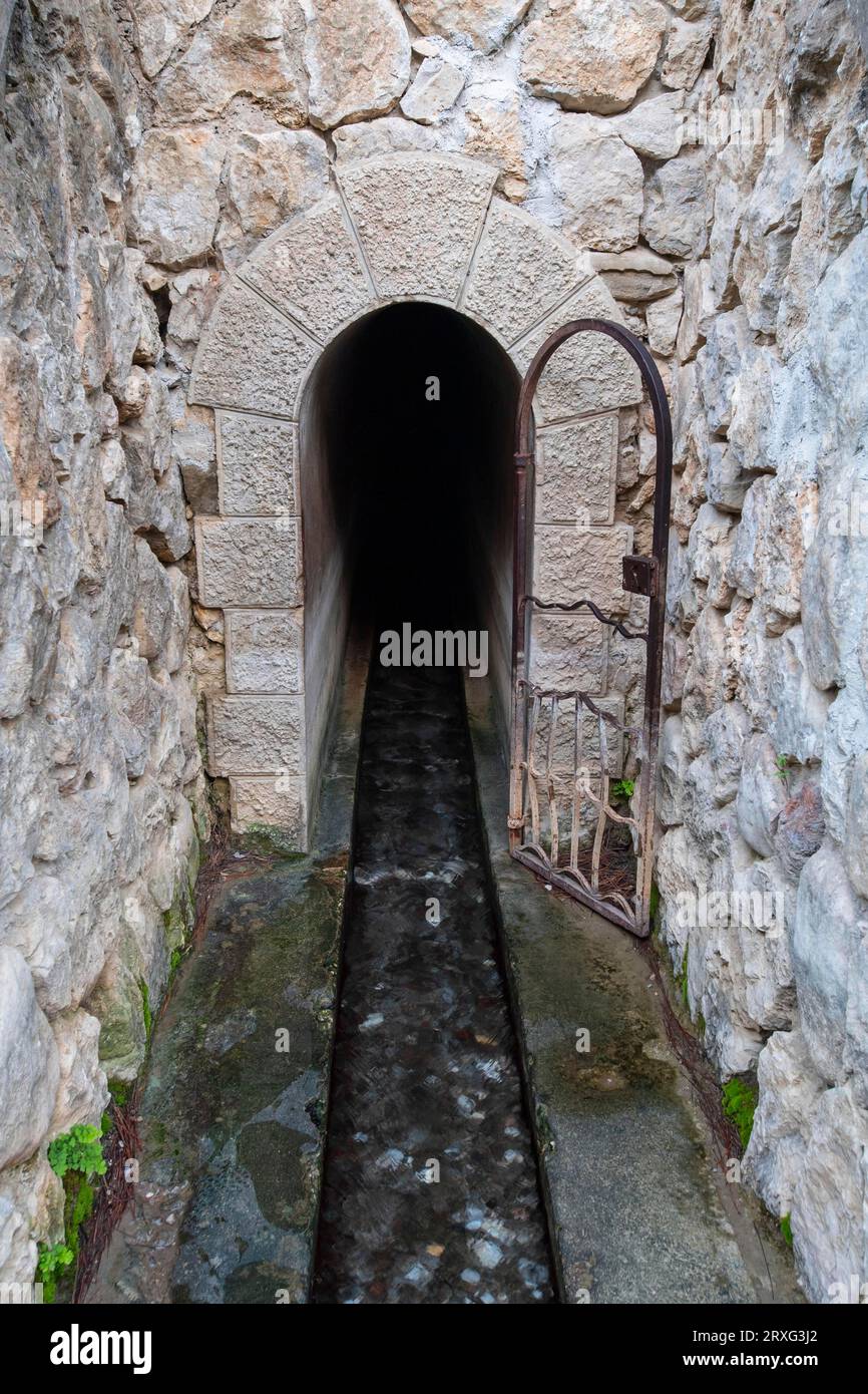 Walk-in tunnel, exit, Epta Piges - The Seven Springs, Rhodes, Greece ...