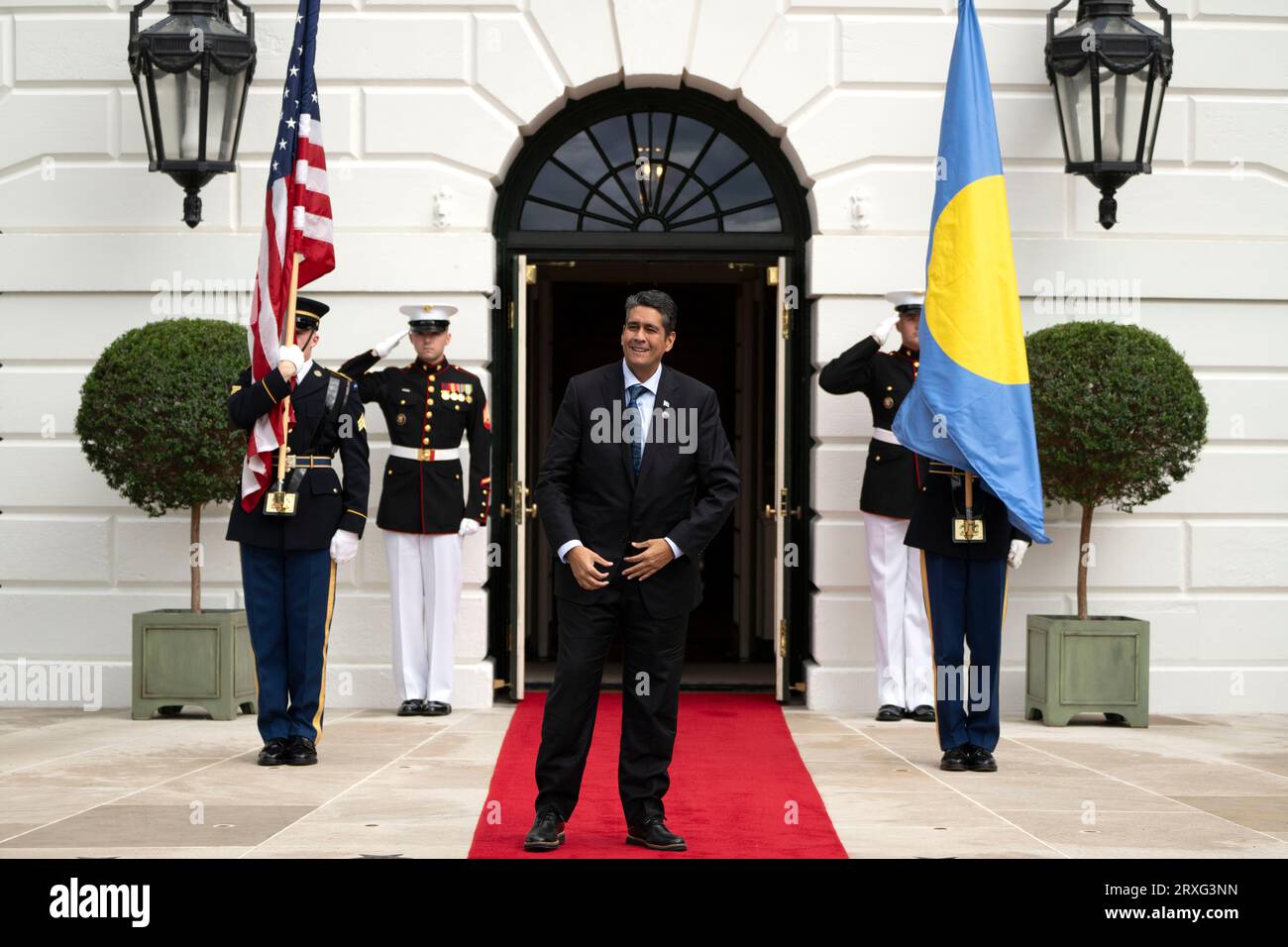 Palau's President Surangel Whipps Jr. arrives for the US-Pacific ...