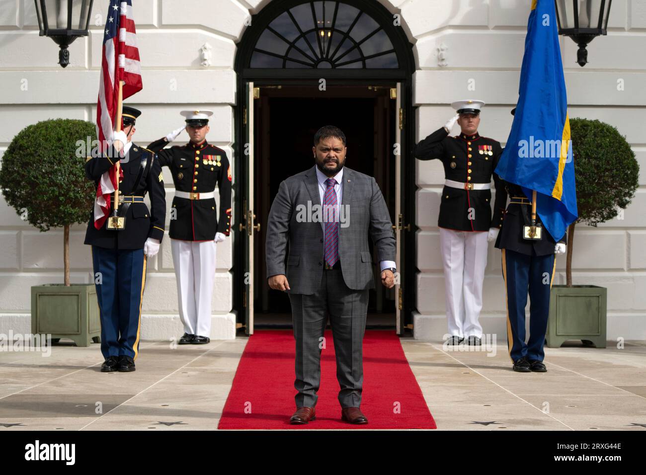 Nauru's President Russ Kun arrives for the US-Pacific Islands Country ...