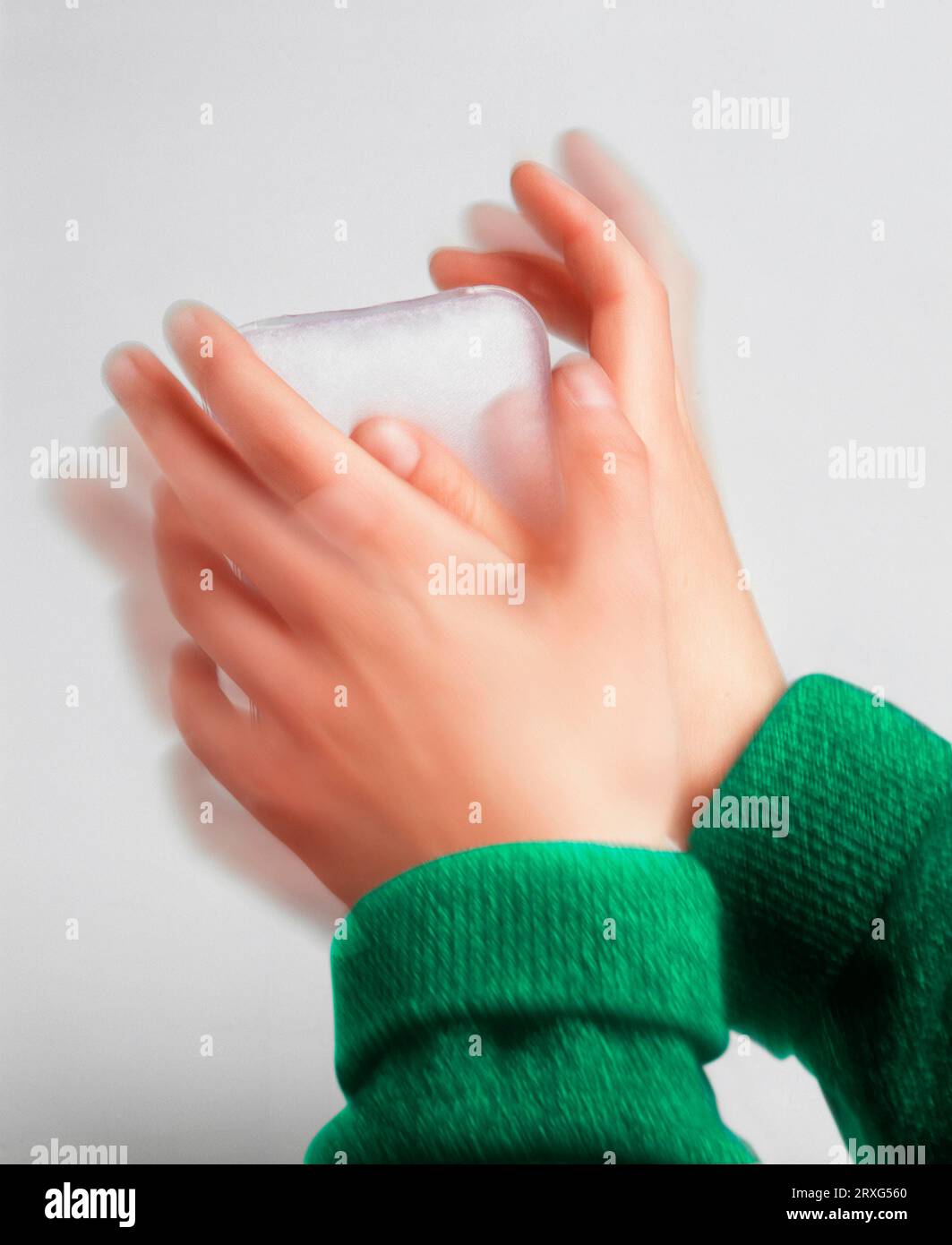 Keep woman's hands moving Object Stock Photo - Alamy