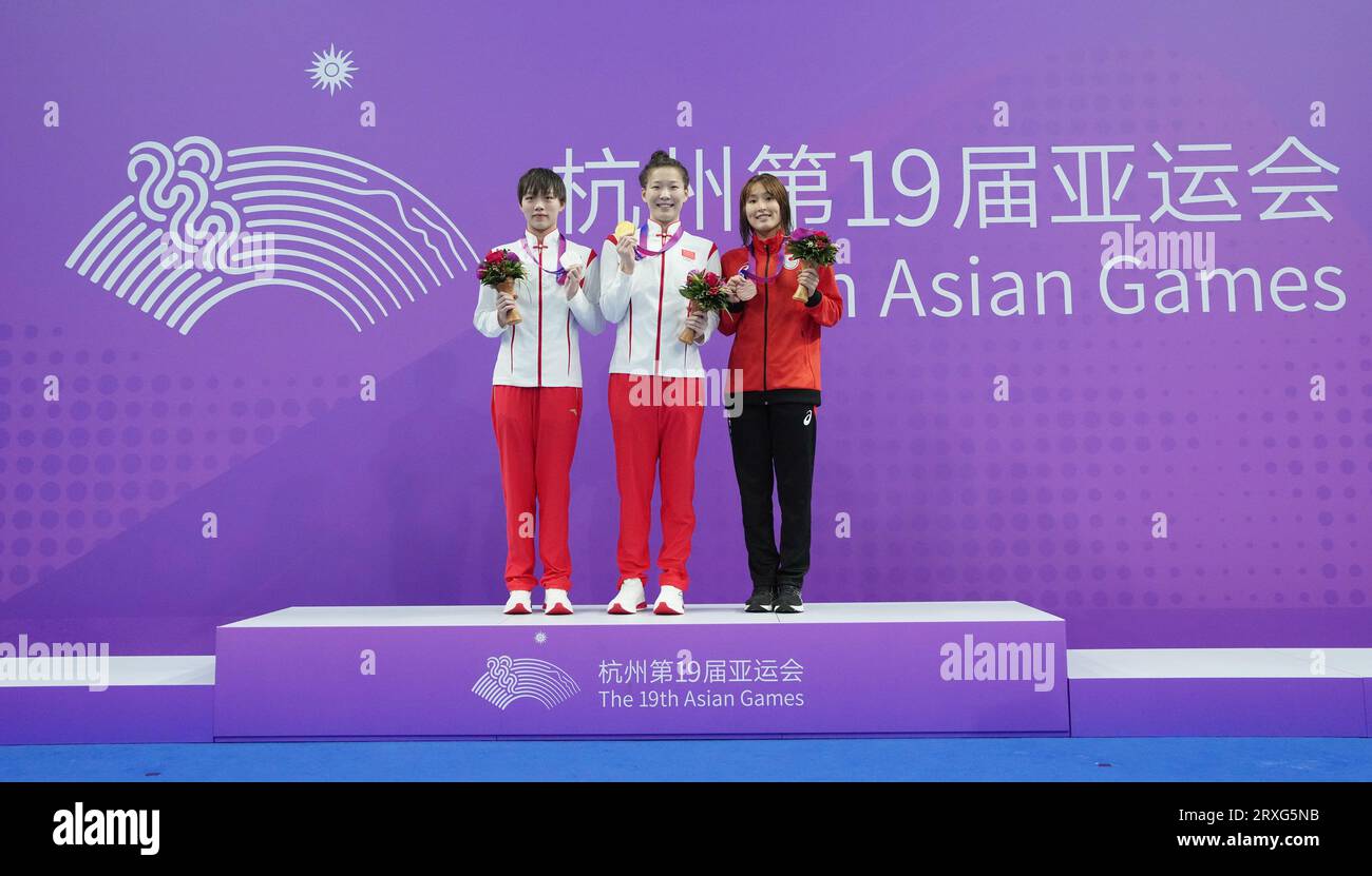 Hangzhou, China's Zhejiang Province. 25th Sep, 2023. Wan Letian of ...