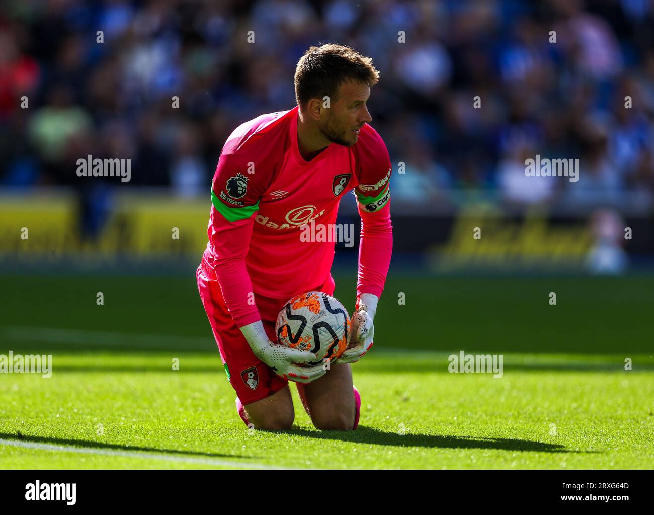 Bournemouth goalkeeper Neto in action during the Premier League match ...