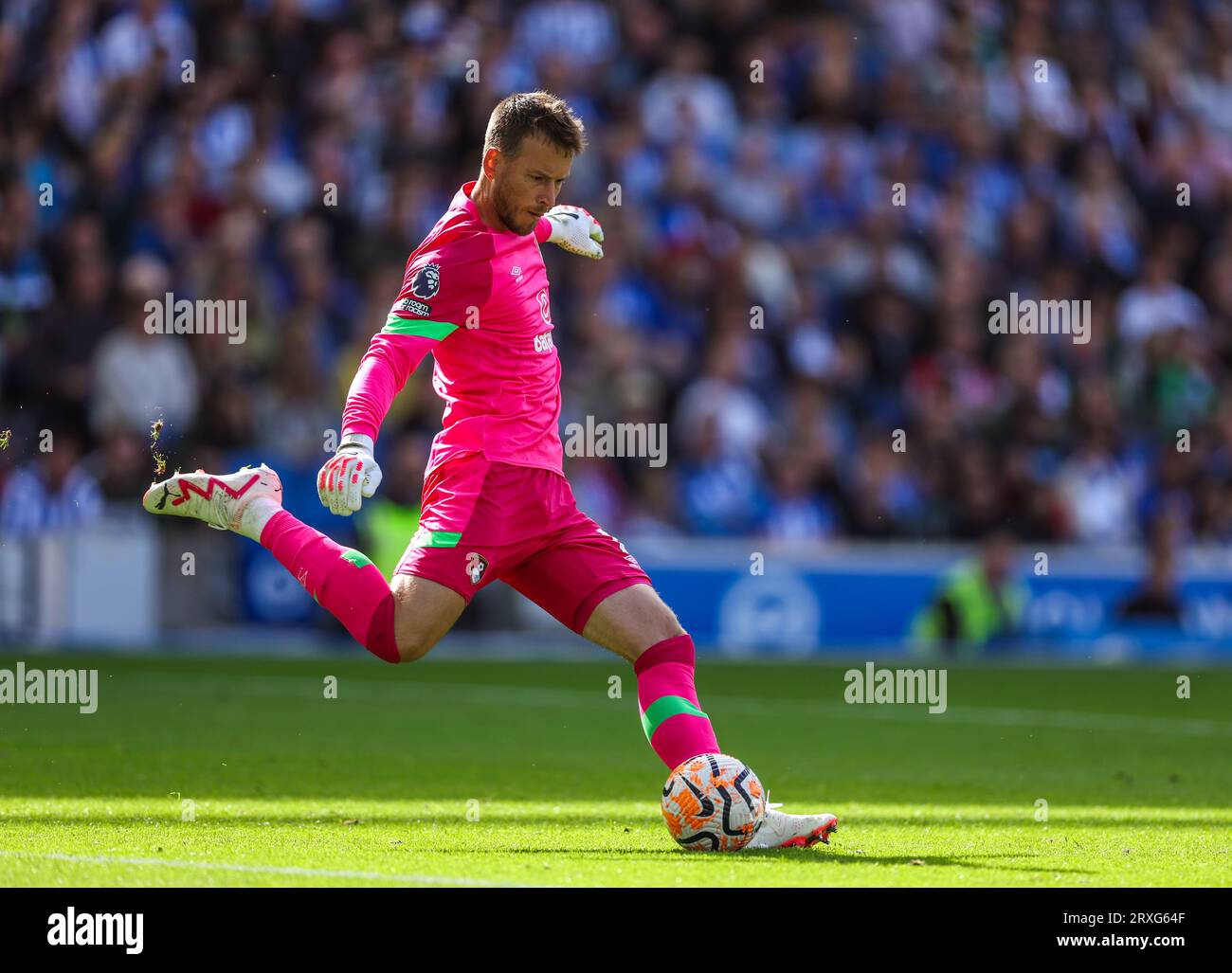 Bournemouth goalkeeper Neto in action during the Premier League match ...