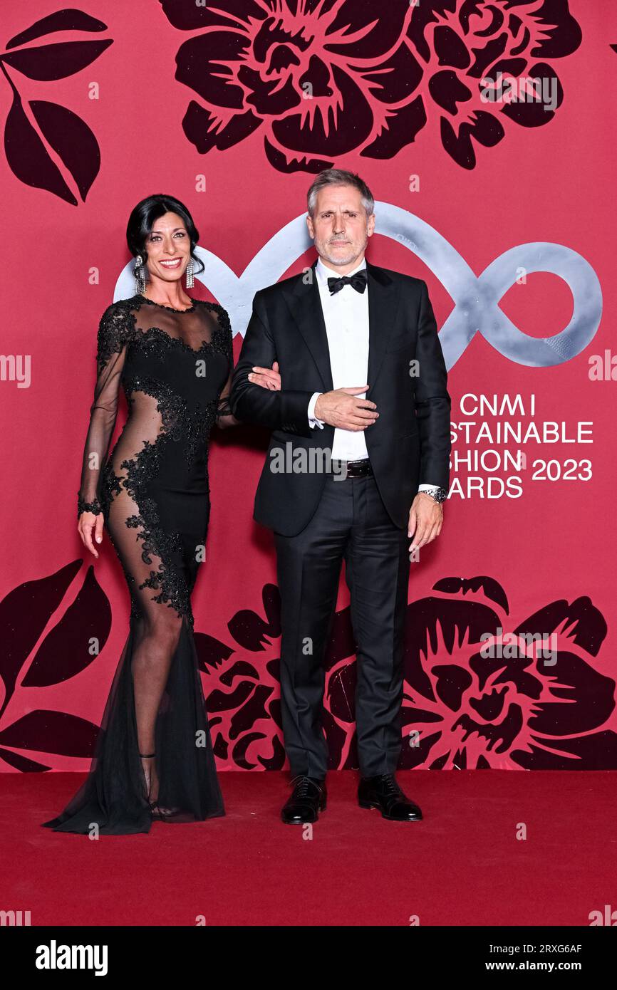 Italy. 24th Sep, 2023. Rossella Munafo, Michele Casucci Milan Fashion ...