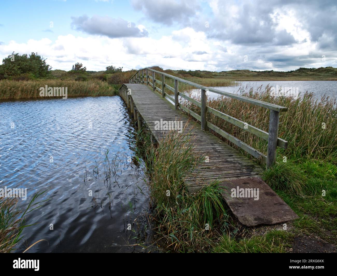 Small bridge over the lake, NYmindegab, Denmark Stock Photo - Alamy