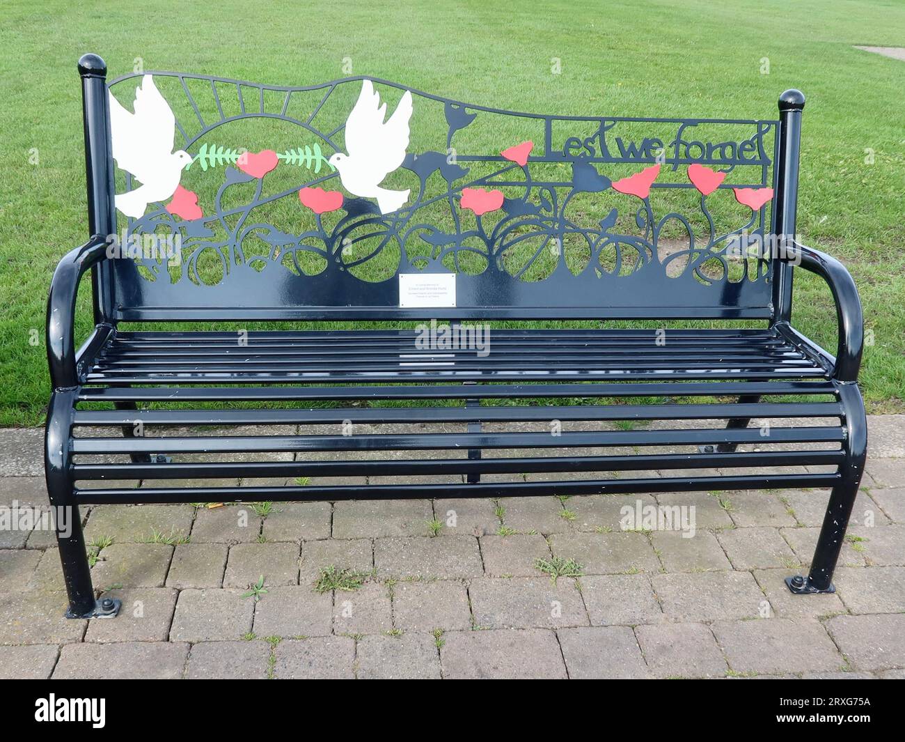 Seaham, County Durham, UK - 25 September 2023 : Lest we forget ...