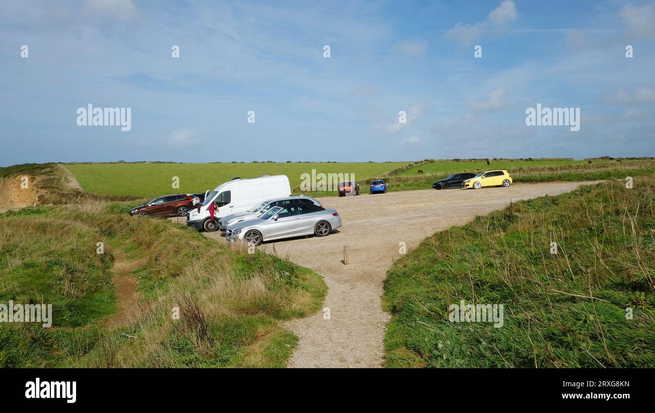 Car parking on footpath hi-res stock photography and images - Alamy