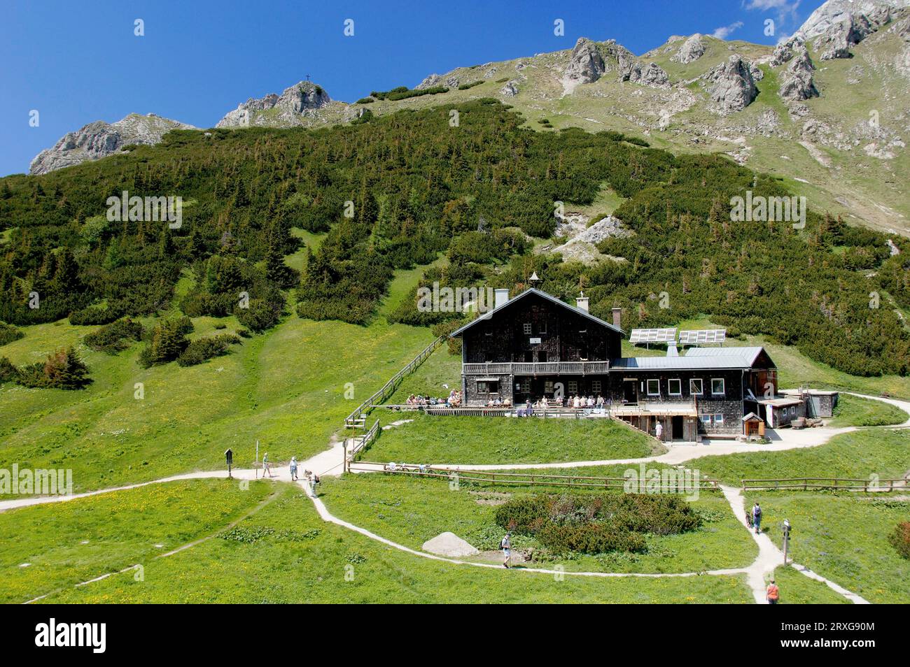 Carl v. Stahl Haus mountain hut, Jenner, Berchtesgadener Land, Bavaria ...