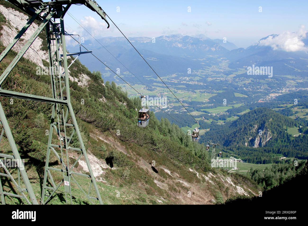 Cable car to the Jenner, Berchtesgadener Land, Bavaria, Germany, Alps ...