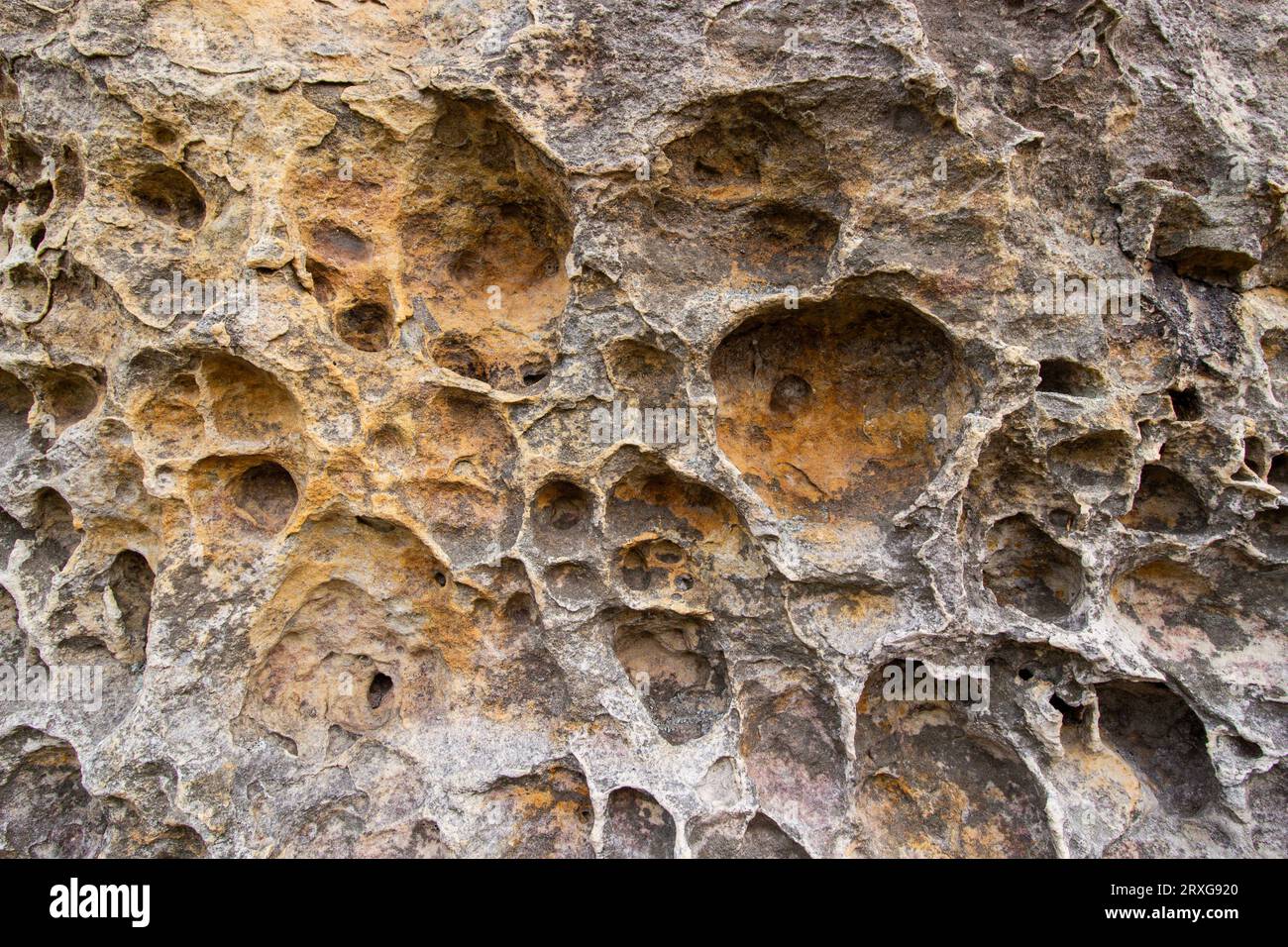 View of the texture of a stone. Background of an ancient rock surface ...
