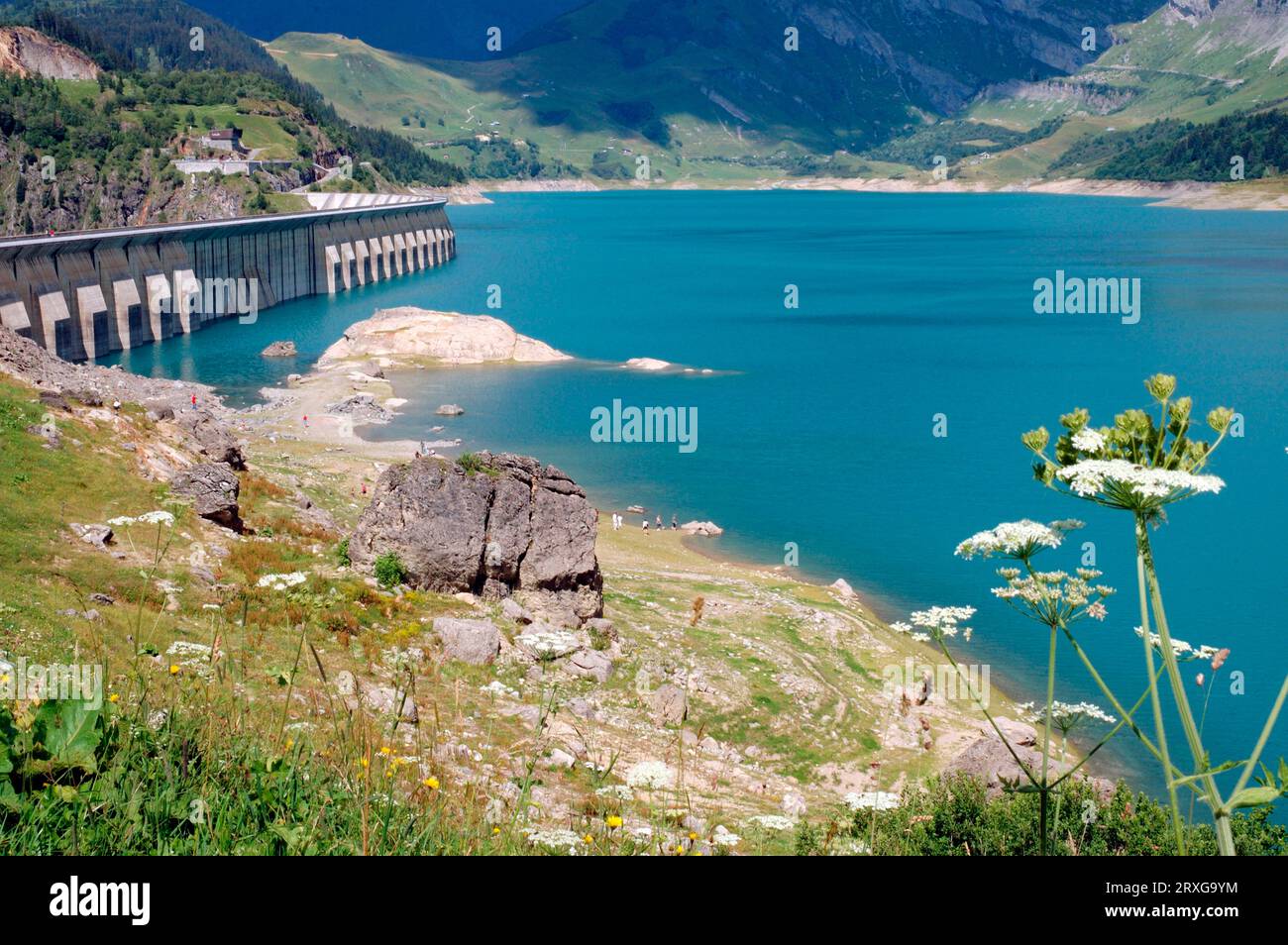 Lac de roselend dam hi-res stock photography and images - Alamy