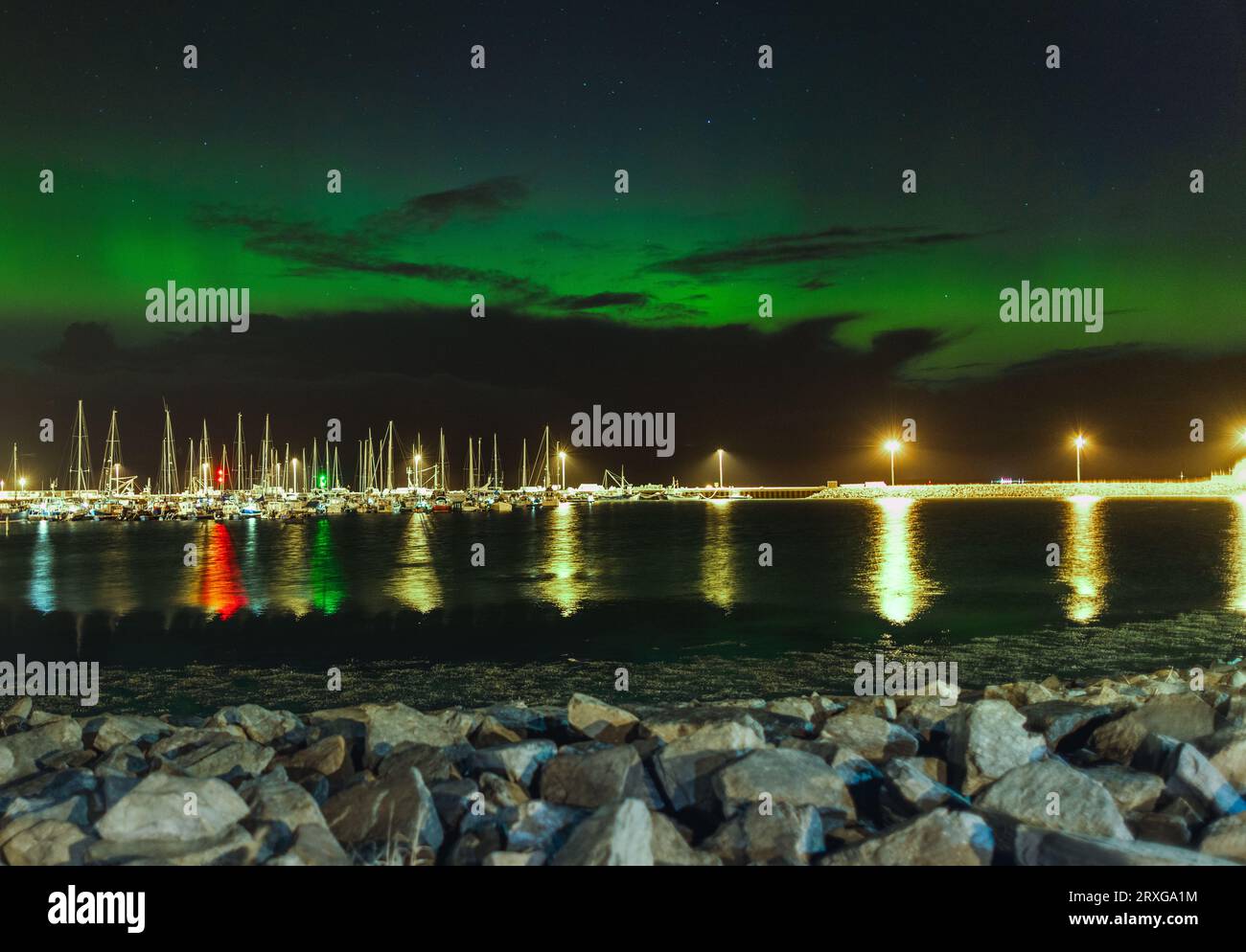 The Aurora in Kirkwall Stock Photo - Alamy