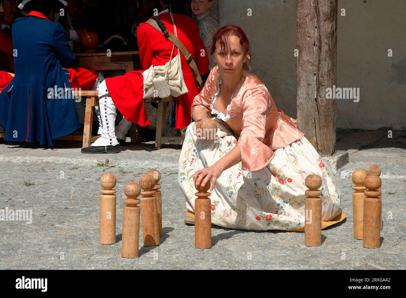 Woman in traditional traditional costume, Briancon, France, woman in ...