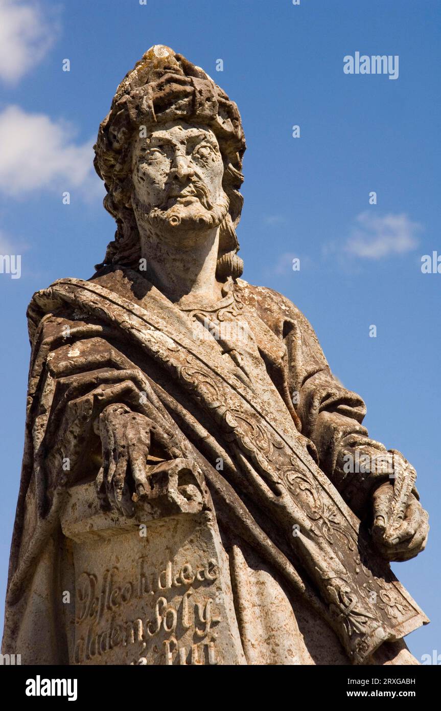 Statue of the Prophet Jeremiah, Santuario Bom Jesus Matosinhos, by ...