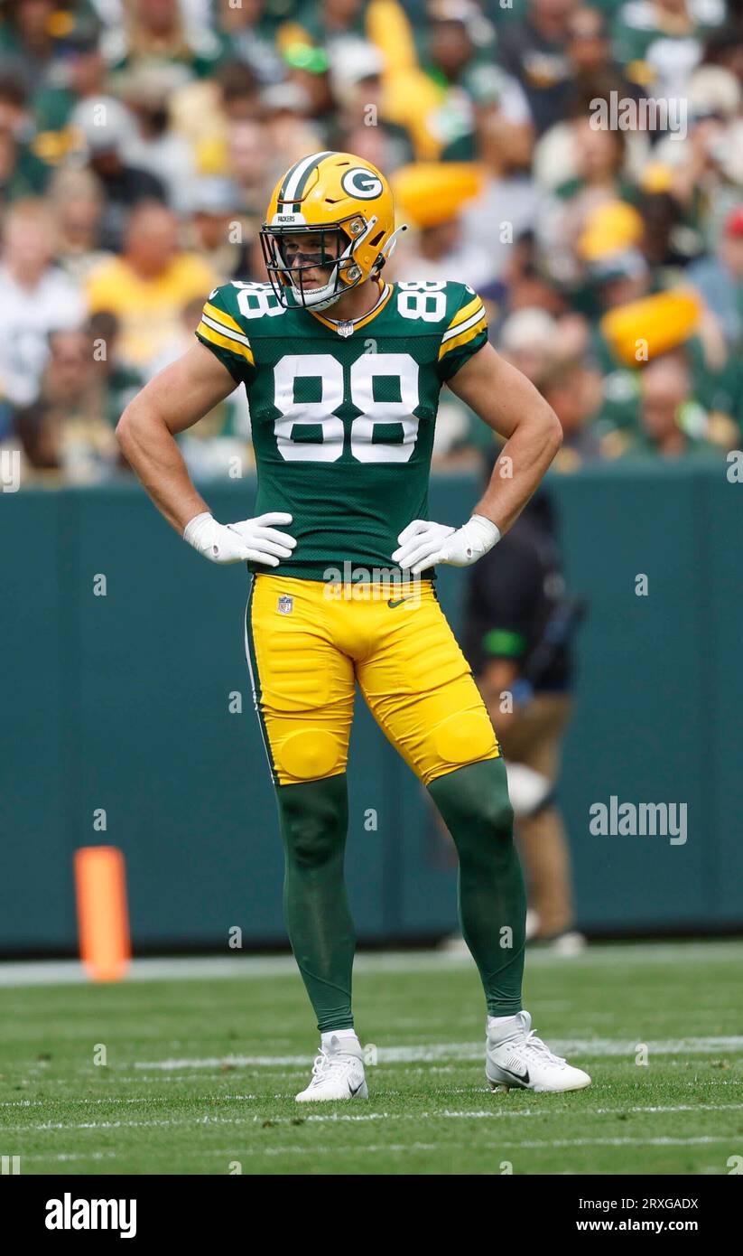 Green Bay Packers tight end Luke Musgrave (88) during the first half of ...
