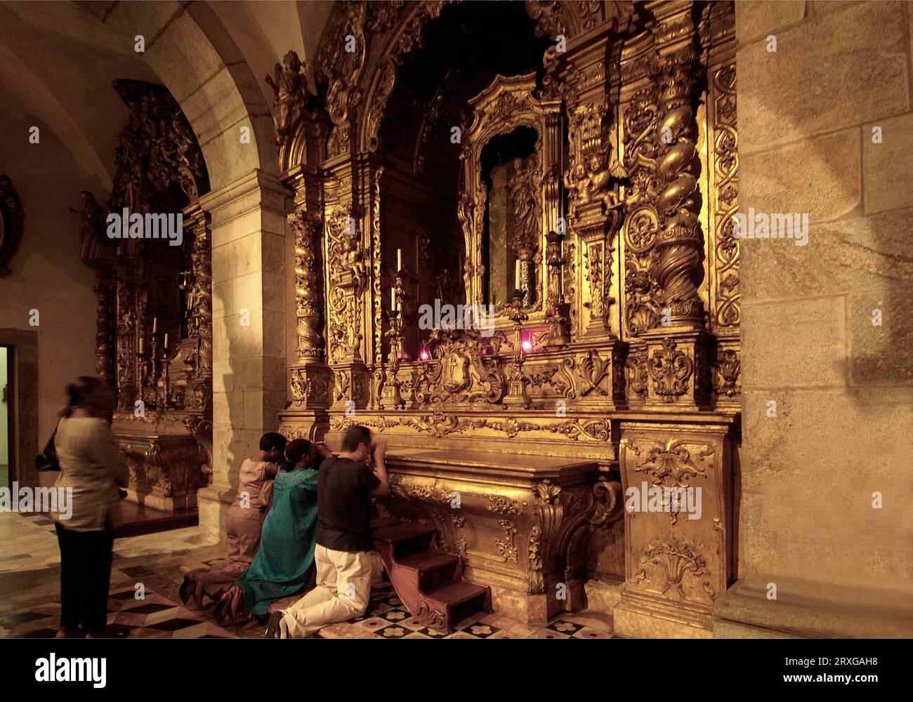 Interior of the convent church, Sao Bento, Rio de Janairo, Brazil Stock ...
