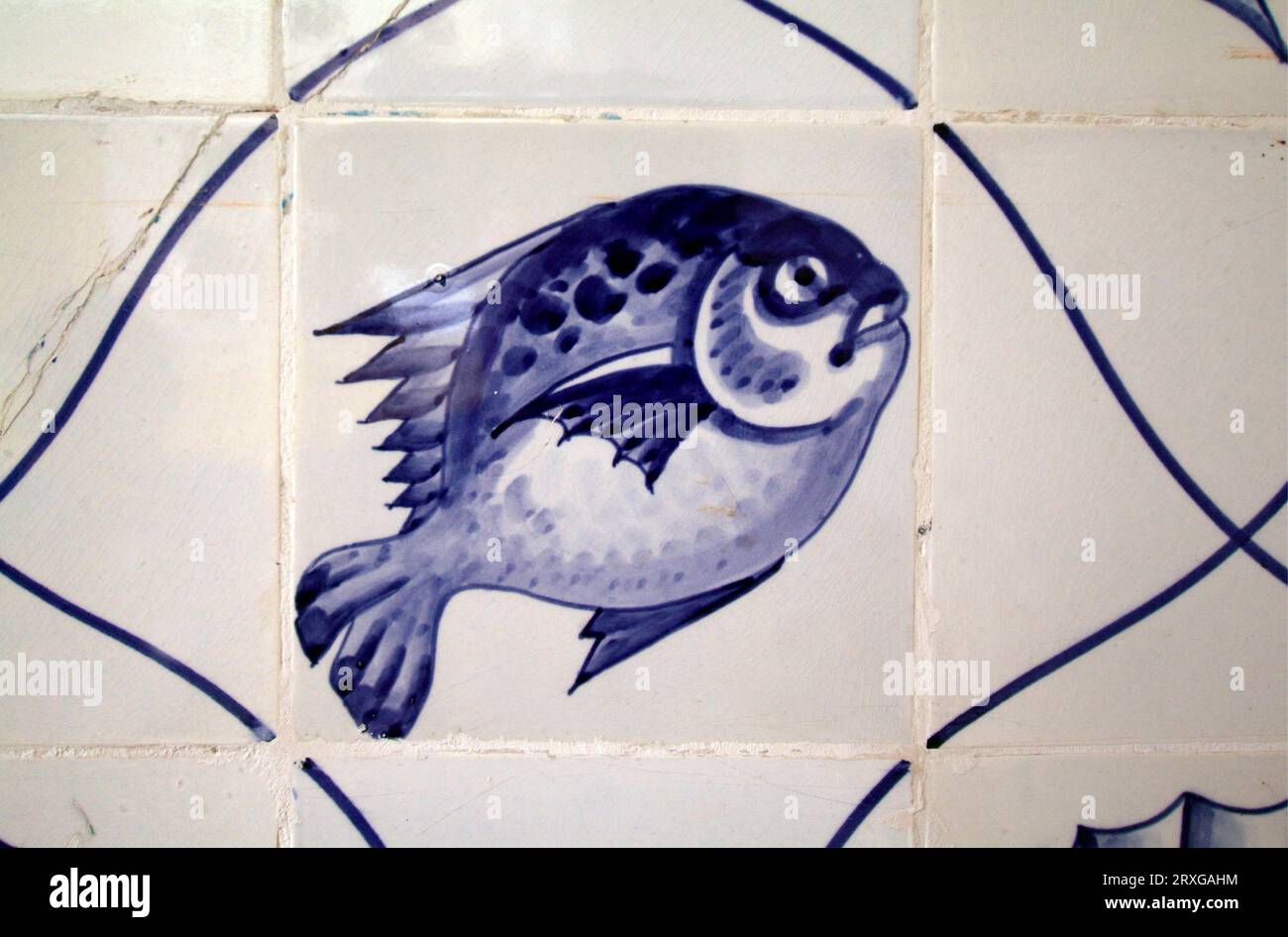 Painted tiles, Palace of Culture, Rio de Janairo, Brazil Stock Photo ...