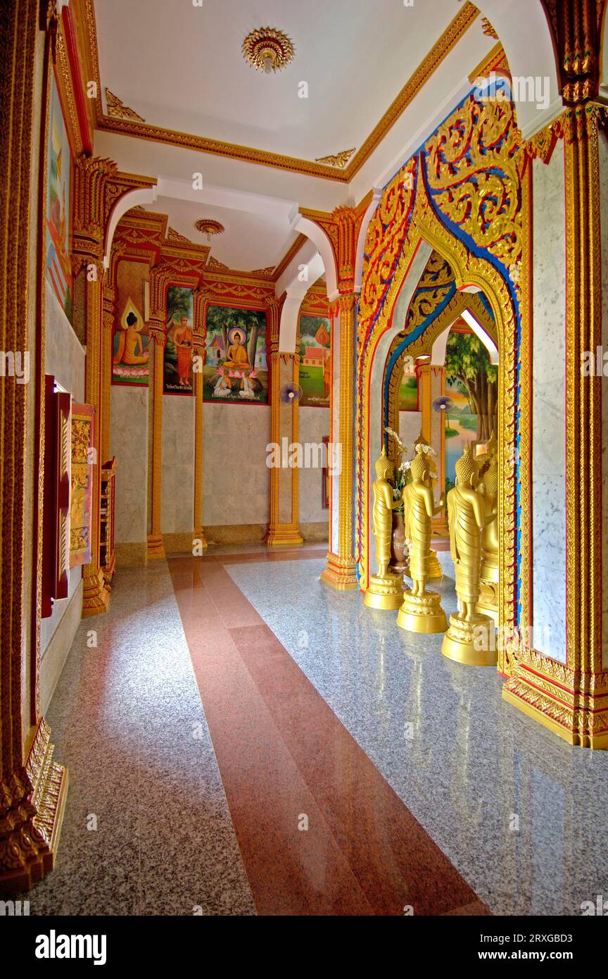 Floor in Wat Chalong temple, Phuket, Thailand Stock Photo - Alamy