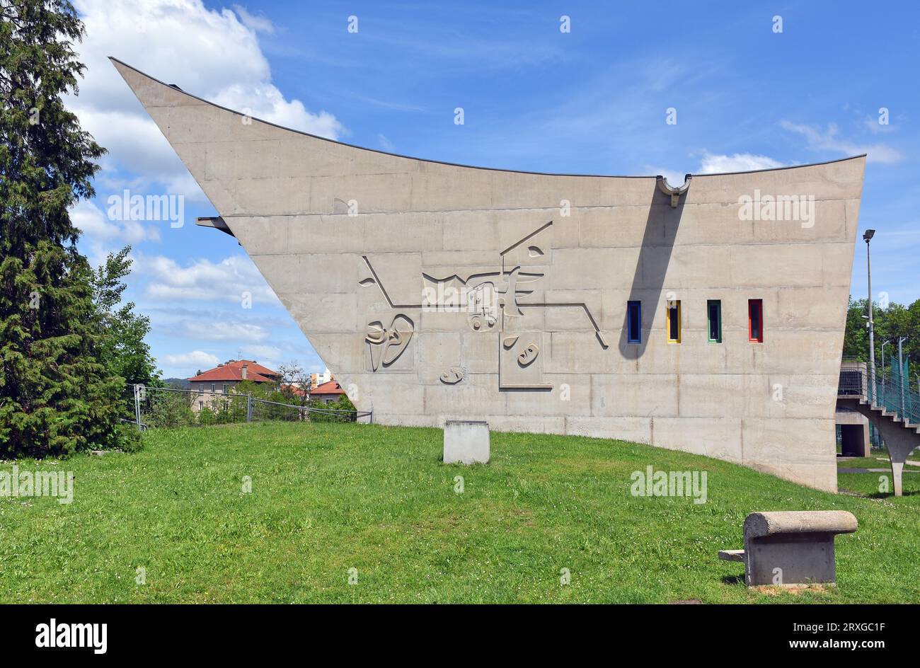 Maison de la Culture de Firminy, a Cultural Centre, part of the master ...