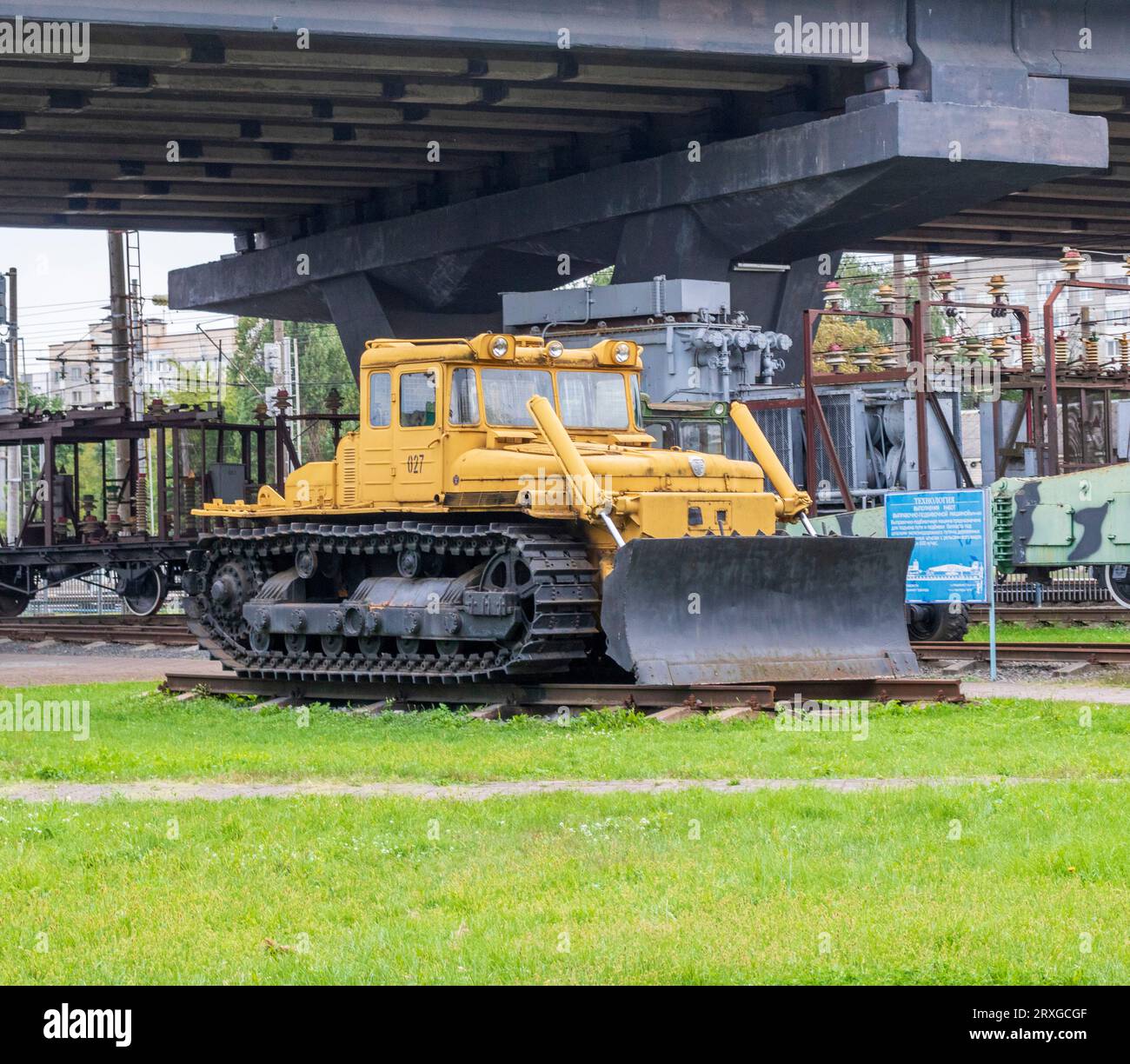 Shot of the vintage old construction train Stock Photo - Alamy