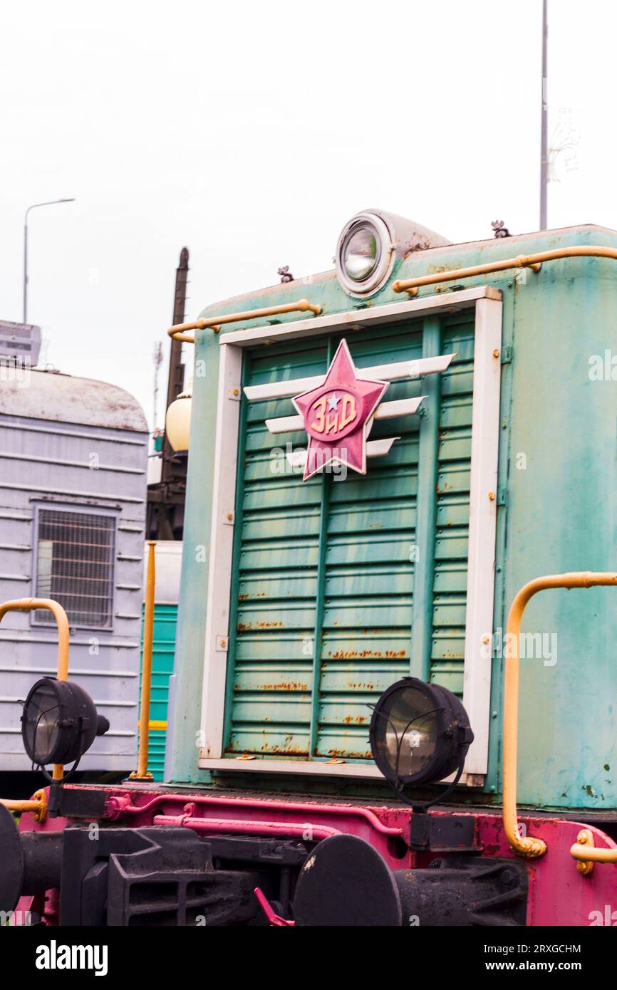 Shot of the vintage old locomotive Stock Photo - Alamy
