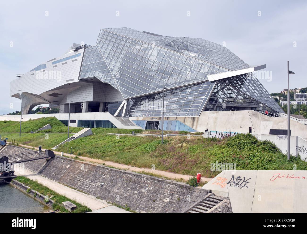 Musée des Confluences, Lyon, France, Deconstructivist style museum clad ...